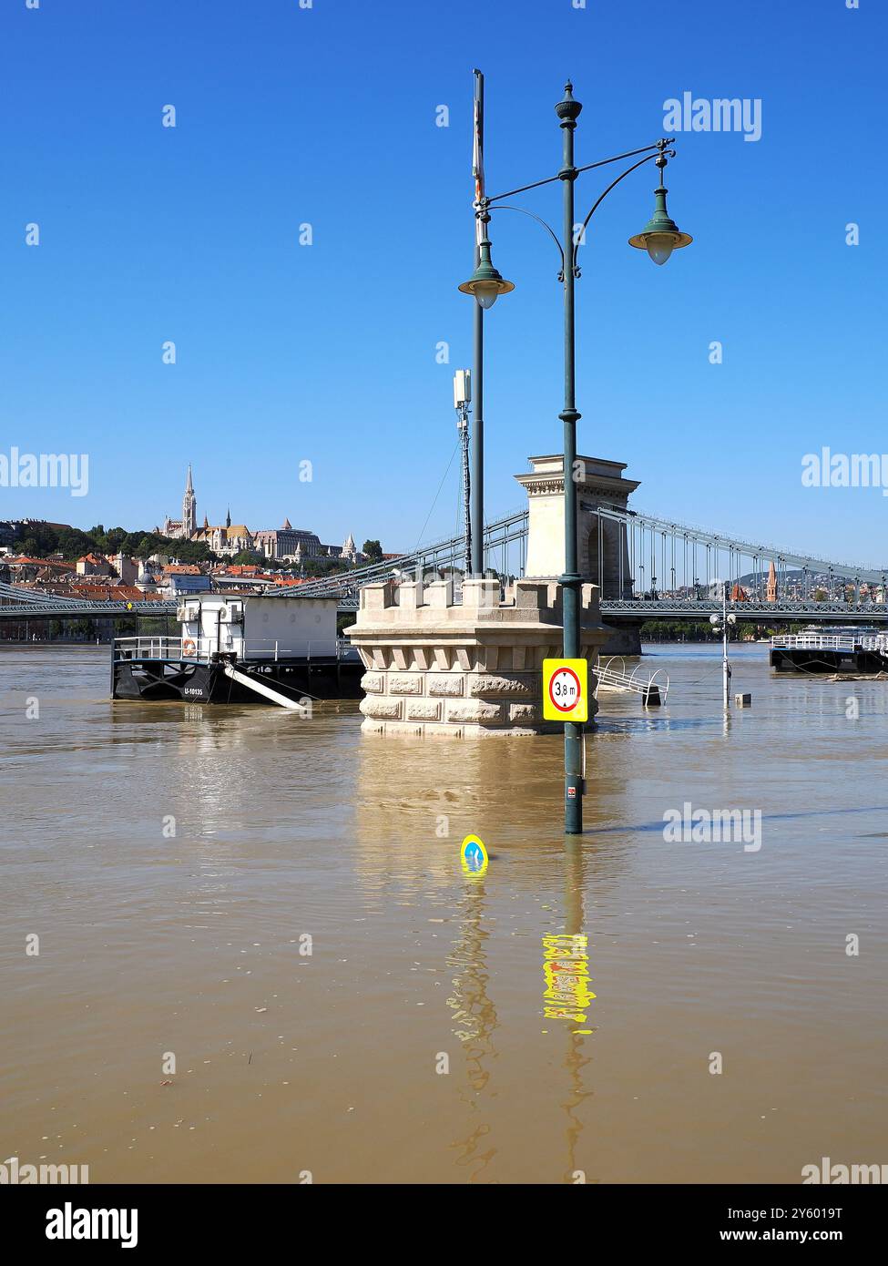 Danube river flood in Budapest, 21th September 2024, Budapest, Hungary ...