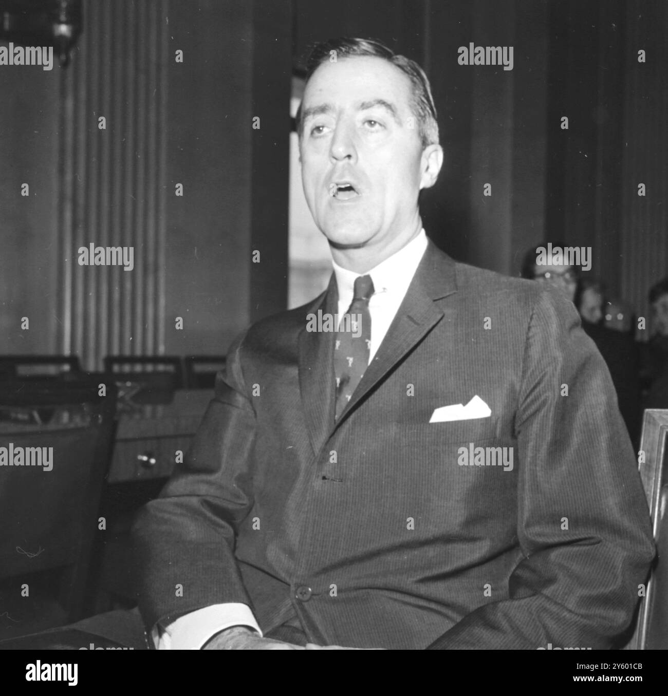 WILLIAM MCCORMICK BLAIR US AMBASSADOR TO DENMARK / 26 MARCH 1961 Stock ...