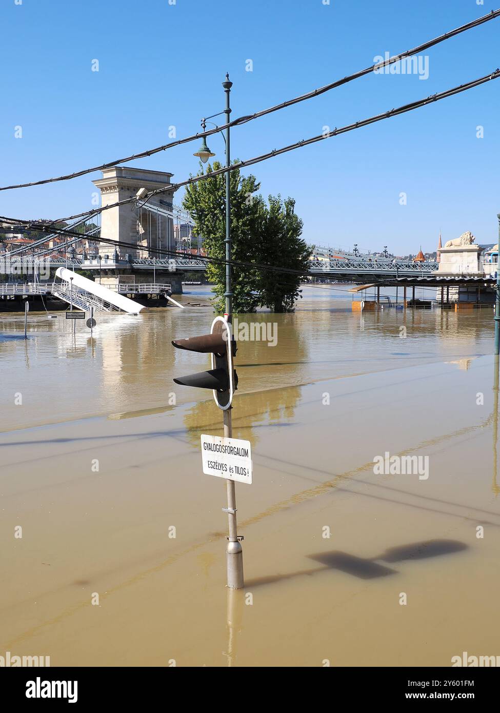 Danube river flood in Budapest, 21th September 2024, Budapest, Hungary ...