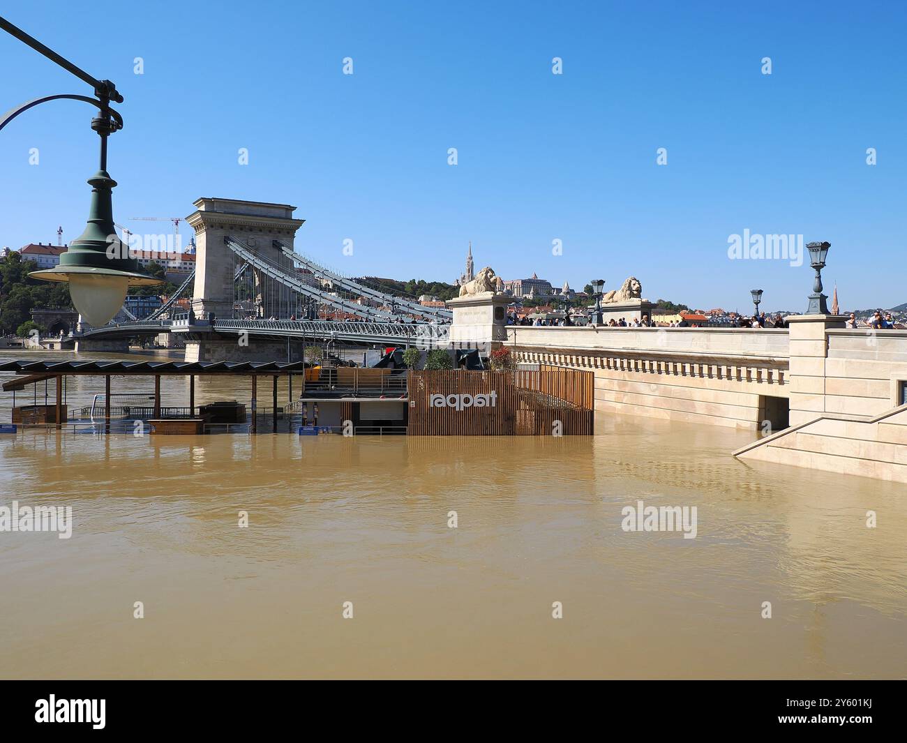 Danube river flood in Budapest, 21th September 2024, Budapest, Hungary ...