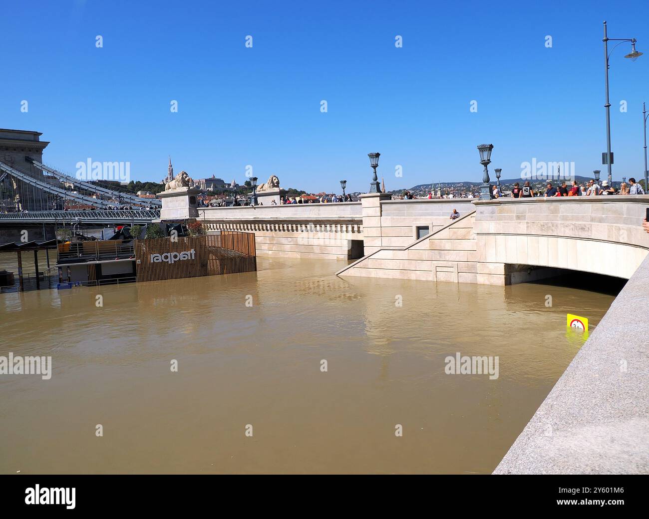 Danube river flood in Budapest, 21th September 2024, Budapest, Hungary ...