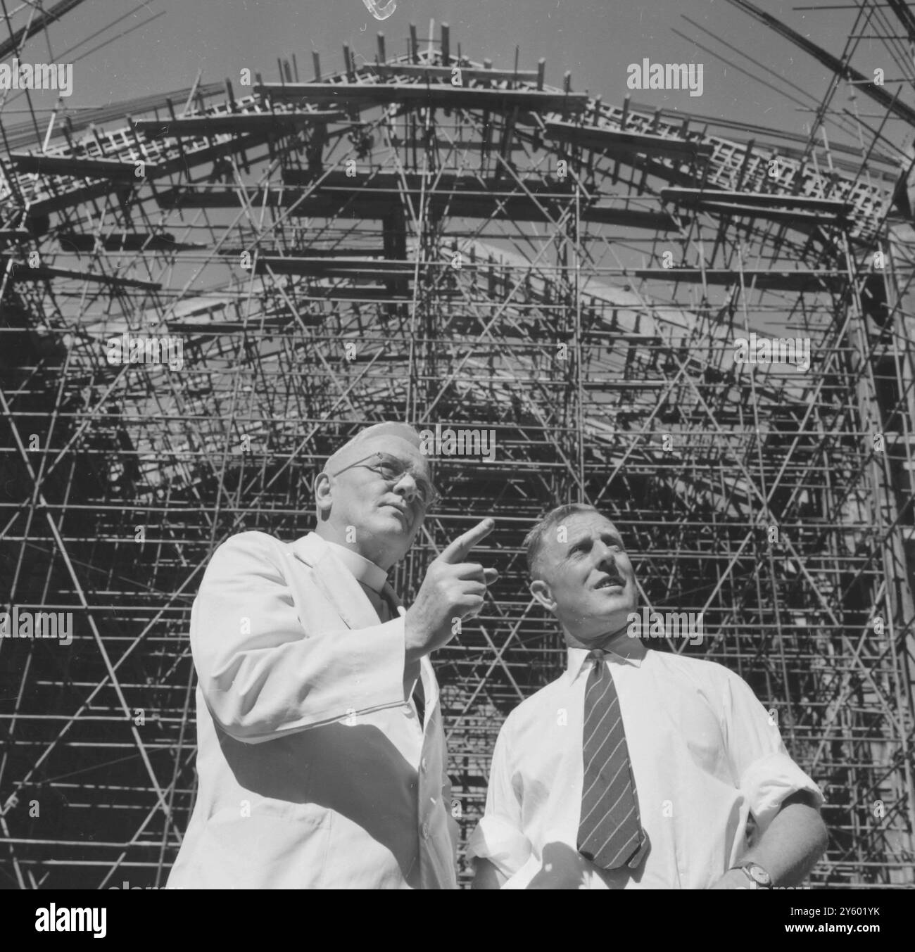 FATHER JOHN REIDY WITH JOHN ALEXANDER IN NAIROBI, KENYA/ 22 MARCH 1961 ...