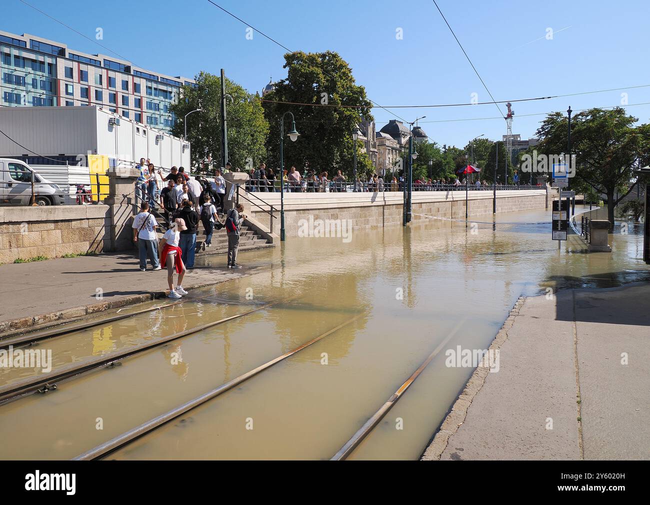 Danube river flood in Budapest, 21th September 2024, Budapest, Hungary ...