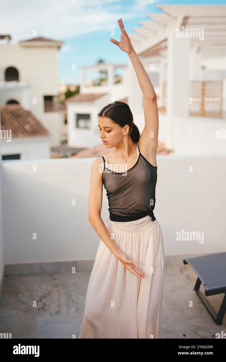 A graceful and elegant dance pose captured beautifully in a stunning ...