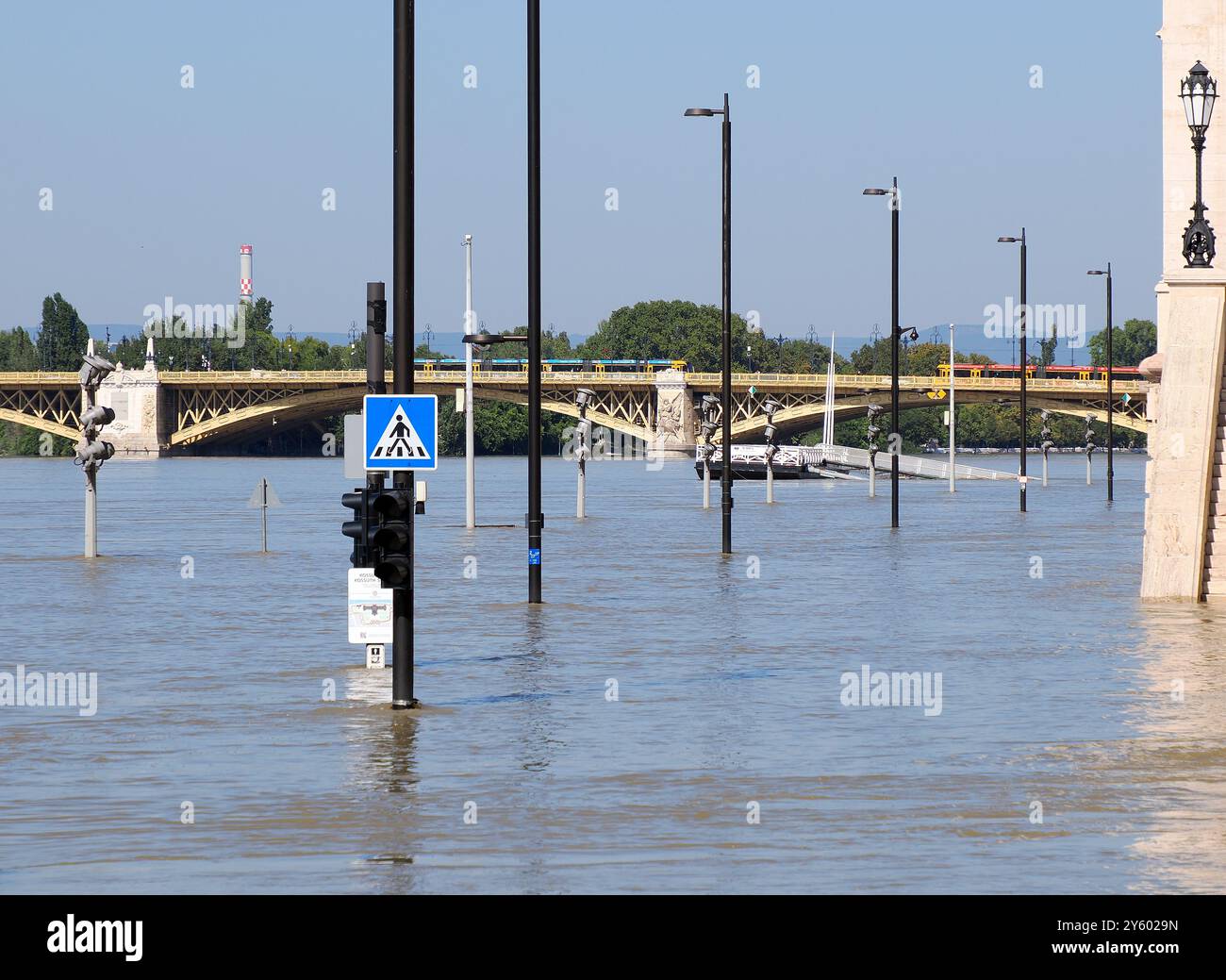 Danube river flood in Budapest, 21th September 2024, Budapest, Hungary ...