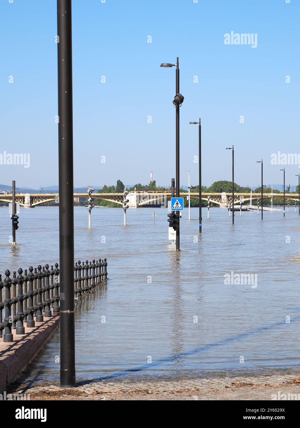 Danube river flood in Budapest, 21th September 2024, Budapest, Hungary ...