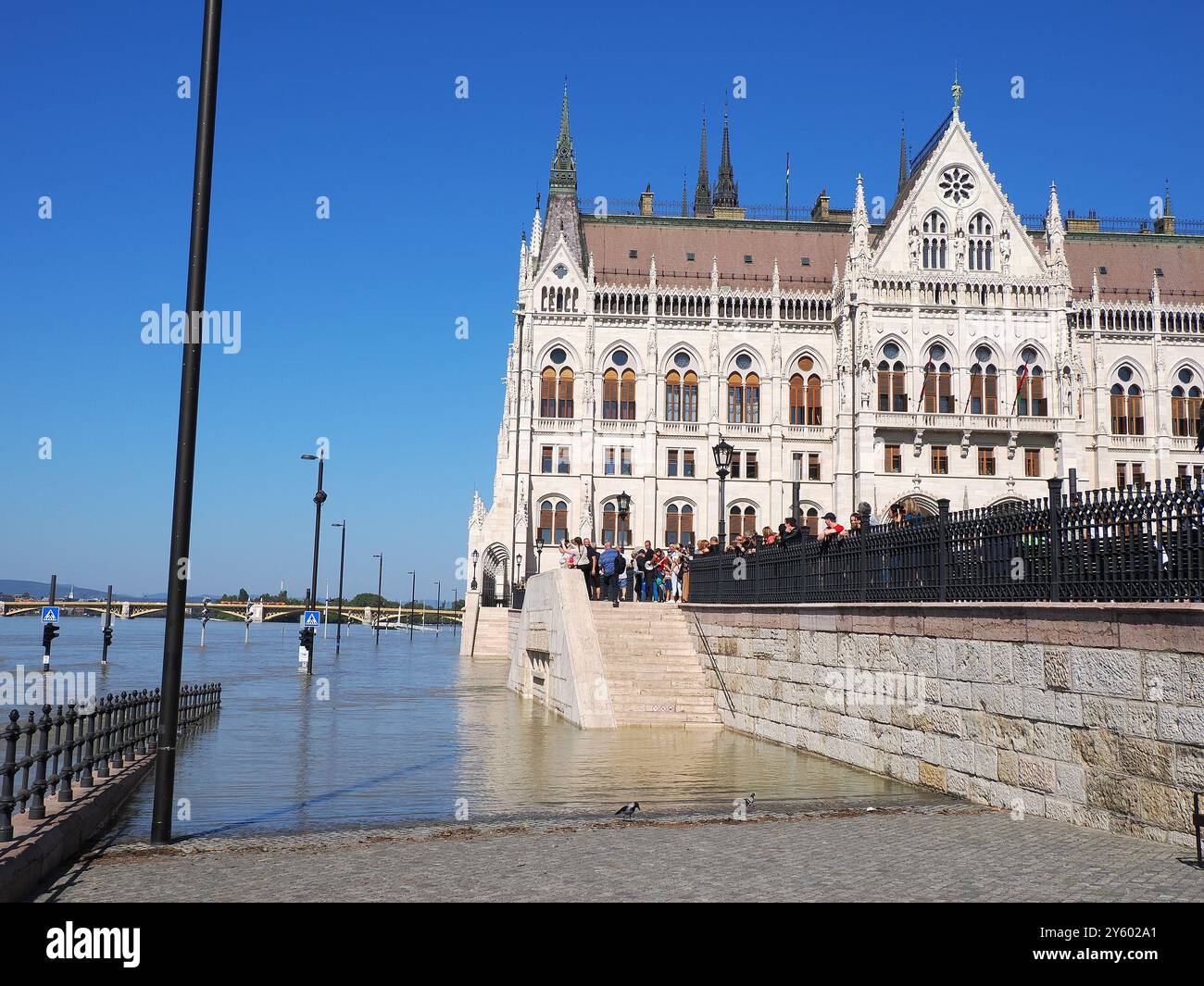 Danube river flood in Budapest, 21th September 2024, Budapest, Hungary ...
