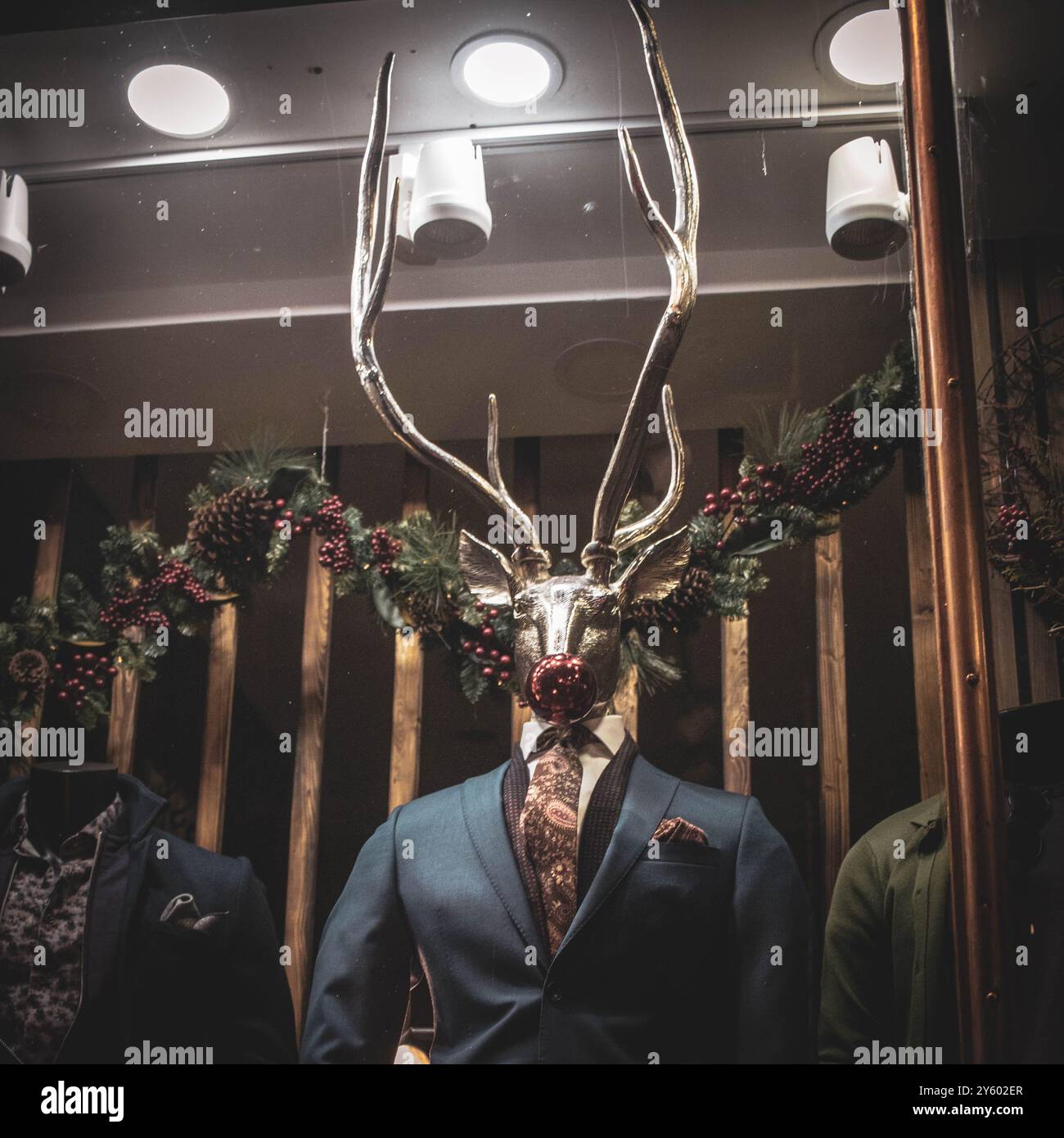 A High-end suit store in Dublin with modern design and luxurious ...