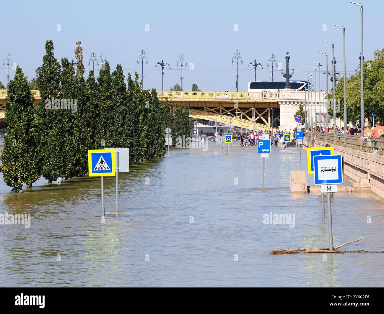 Danube river flood in Budapest, 21th September 2024, Budapest, Hungary ...