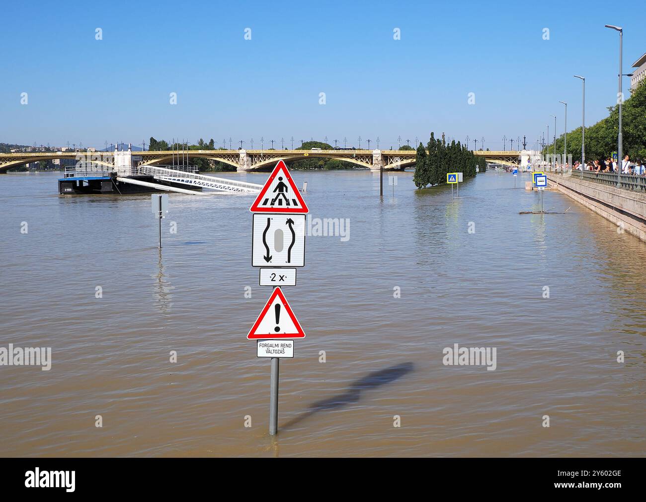 Danube river flood in Budapest, 21th September 2024, Budapest, Hungary ...