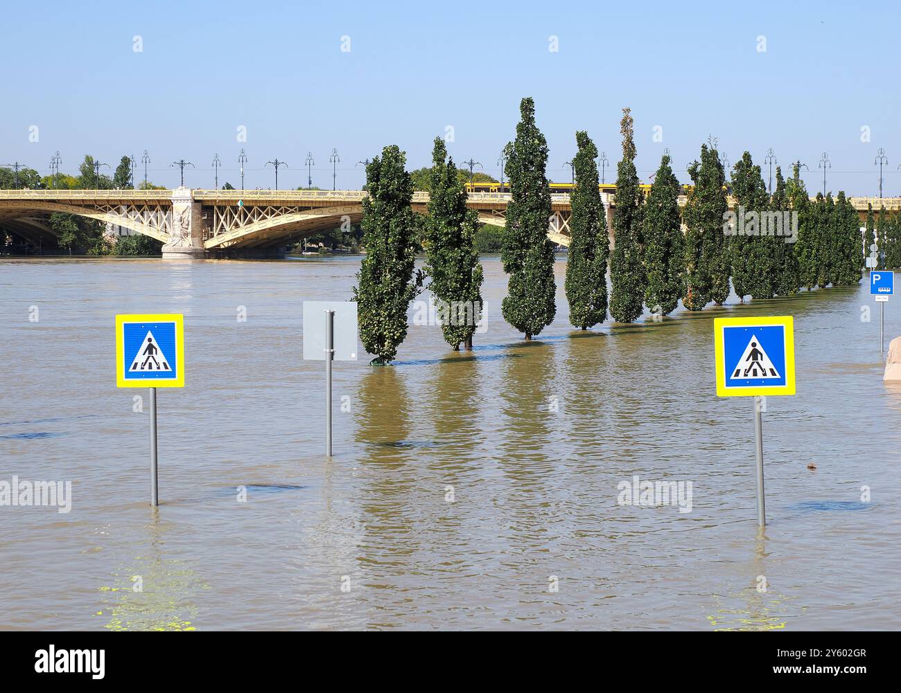 Danube river flood in Budapest, 21th September 2024, Budapest, Hungary ...
