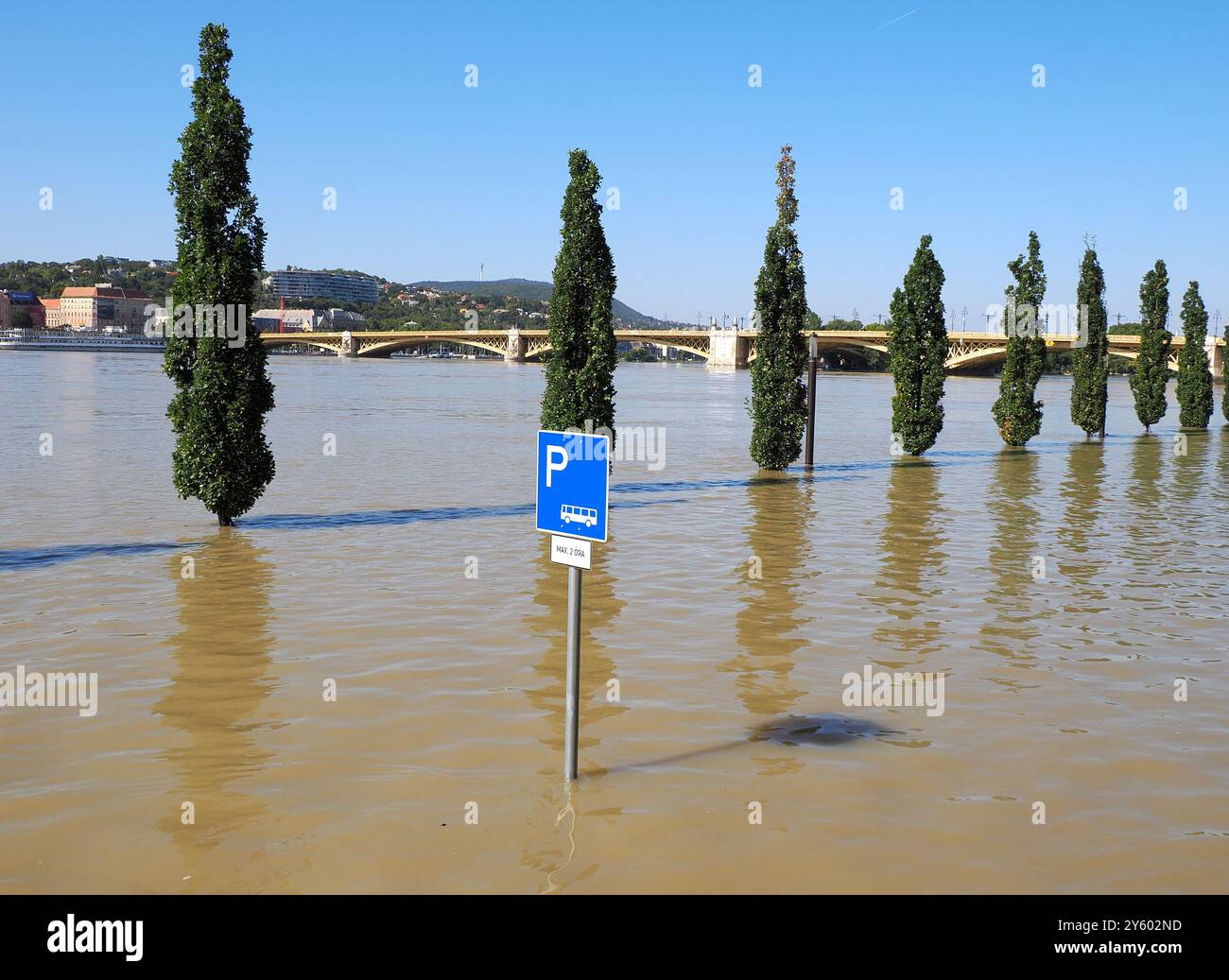 Danube river flood in Budapest, 21th September 2024, Budapest, Hungary ...