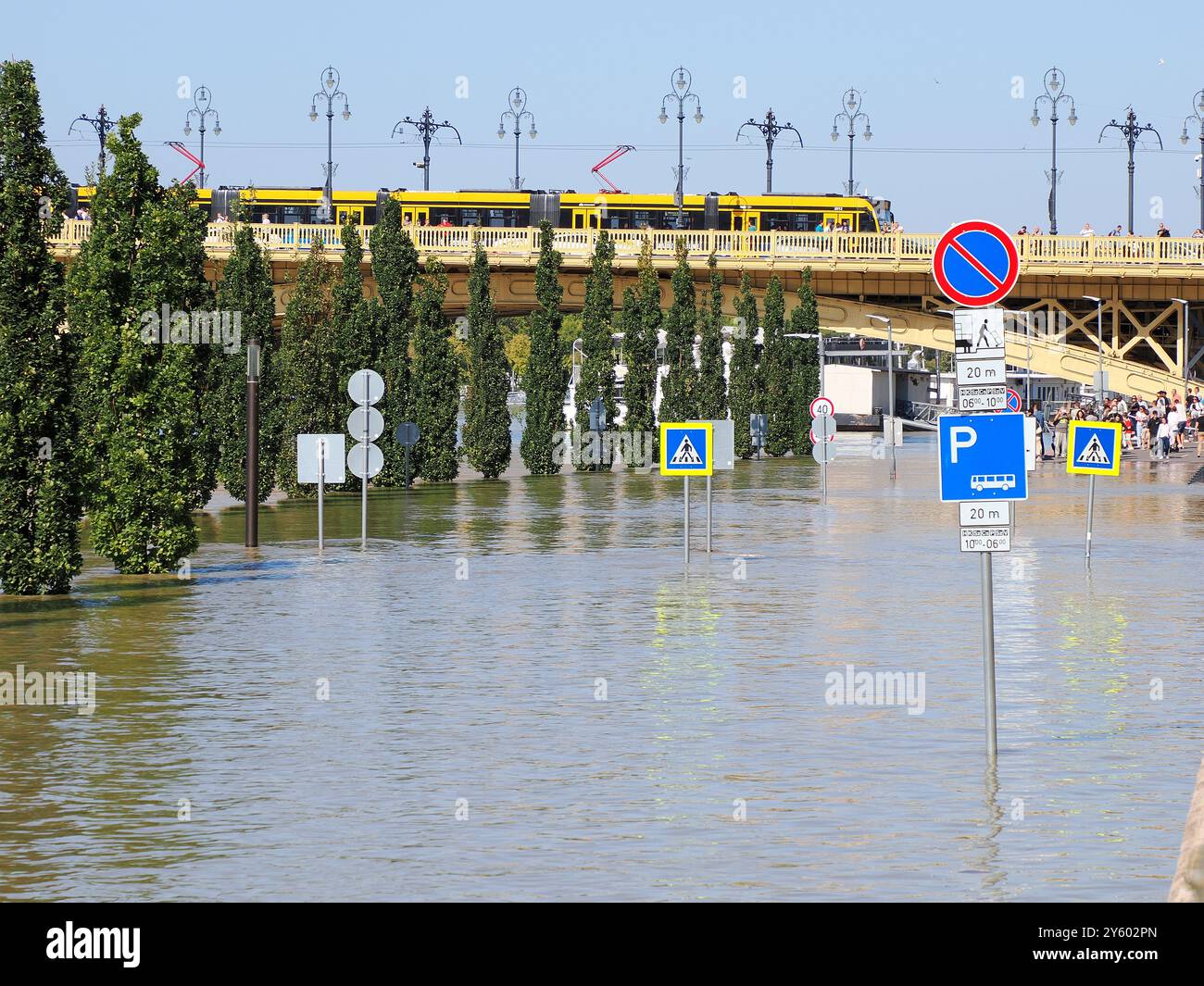 Danube river flood in Budapest, 21th September 2024, Budapest, Hungary ...