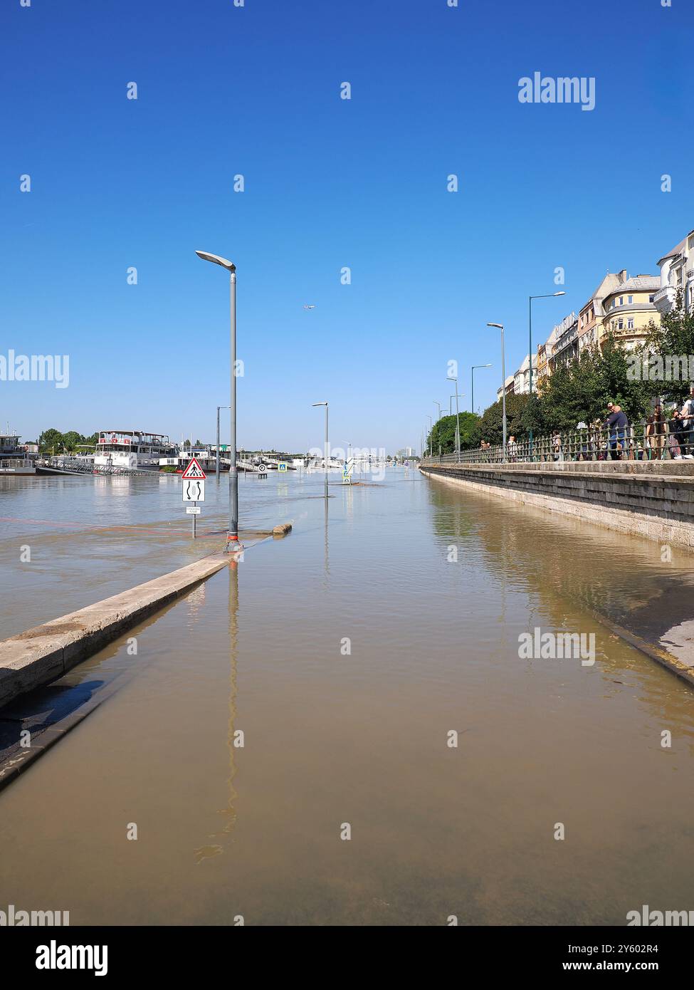 Danube river flood in Budapest, 21th September 2024, Budapest, Hungary ...
