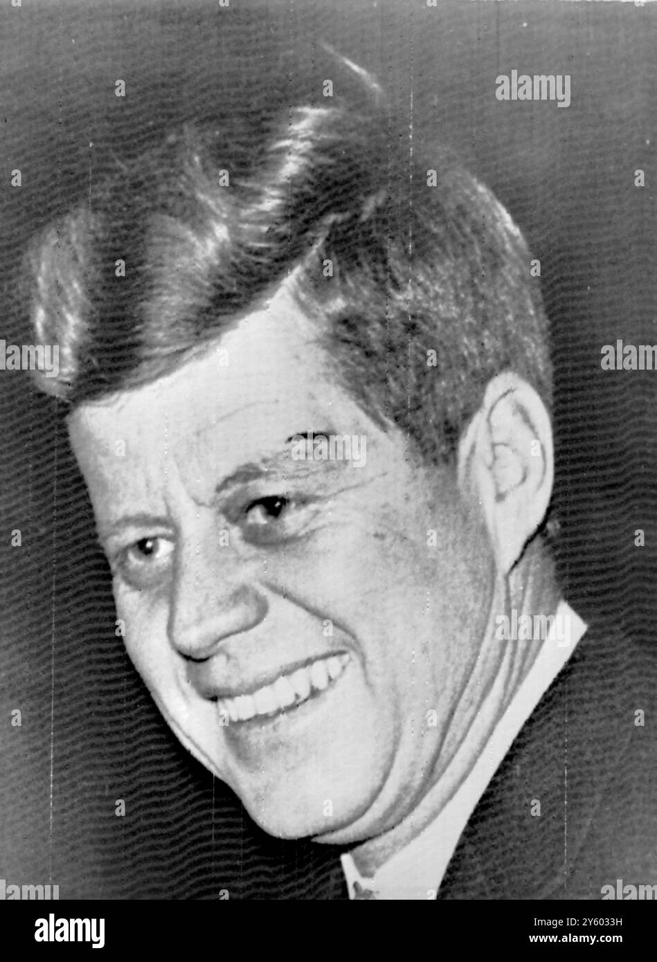 US PRESIDENT JOHN F KENNEDY CUT OVER EYE / 16 MARCH 1961 Stock Photo ...