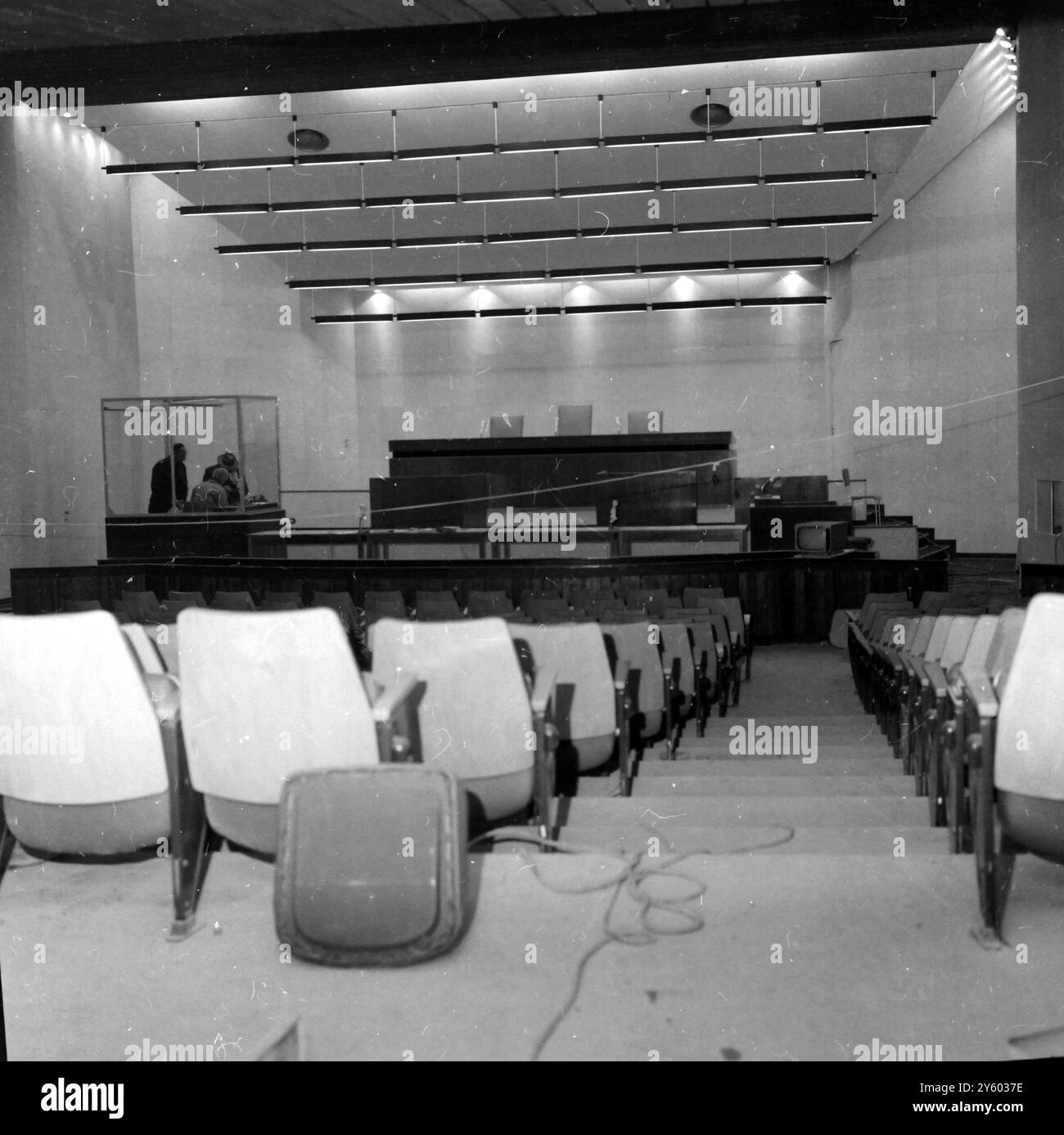 NAZI NAZISM ADOLF EICHMANN COURTROOM FOR TRIAL IN JERUSALEM 15 MARCH ...