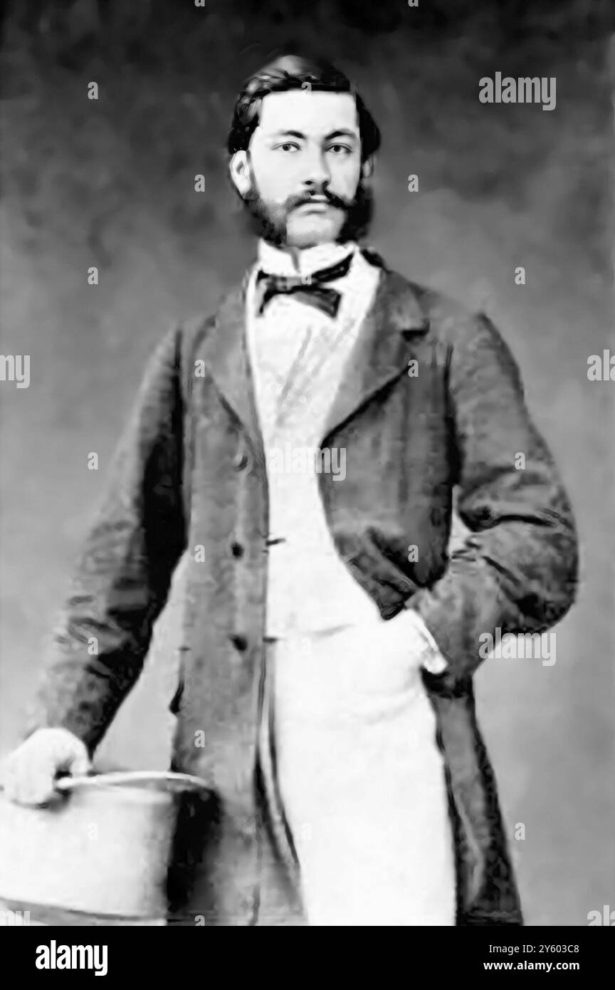 Louis Le Prince. Portrait of the French artist and the inventor of an ...