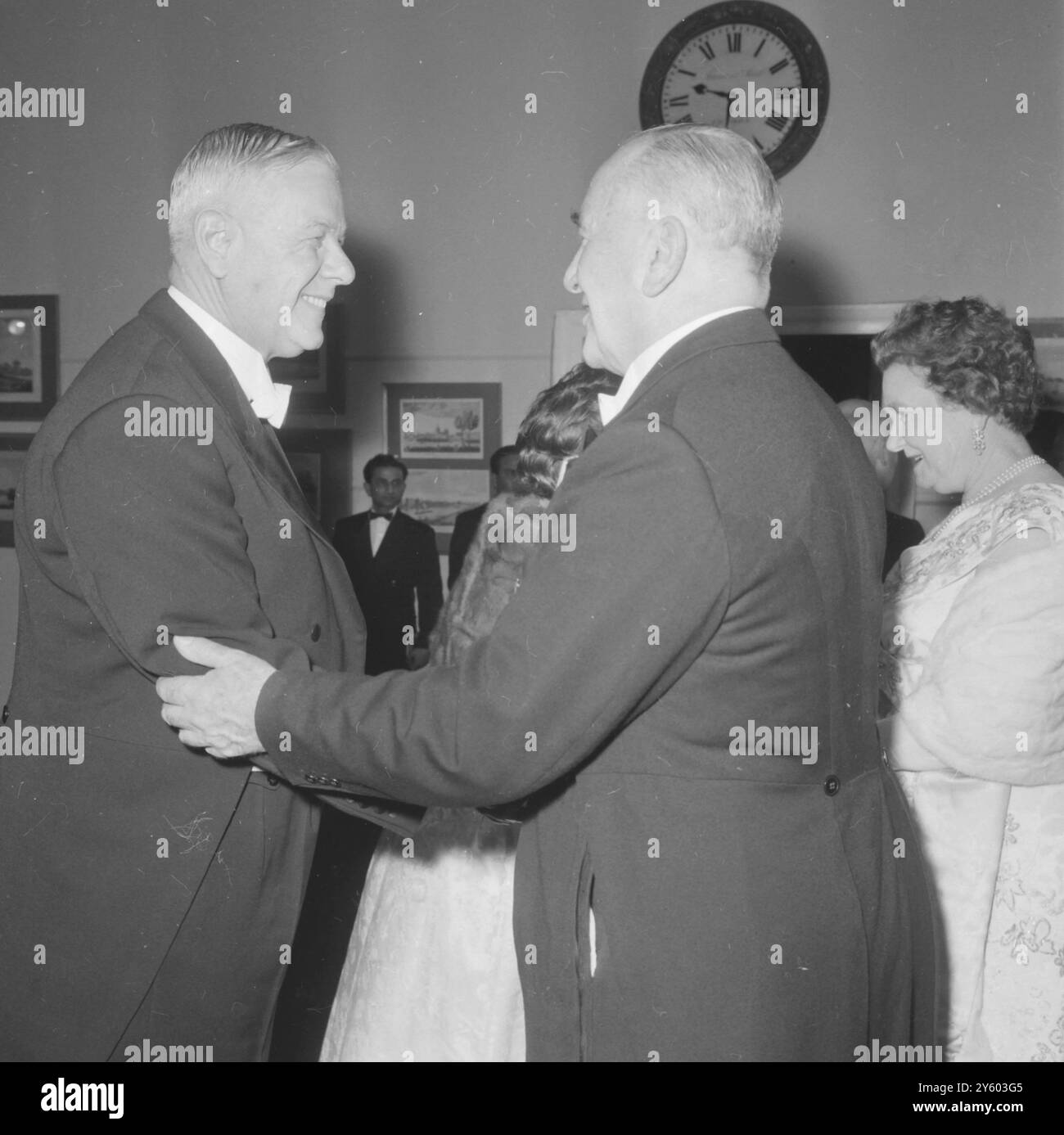 SOUTH AFRICAN PRIME MINISTER HENDRIK VERWOAERD WITH SIR ERIC HARRISON ...