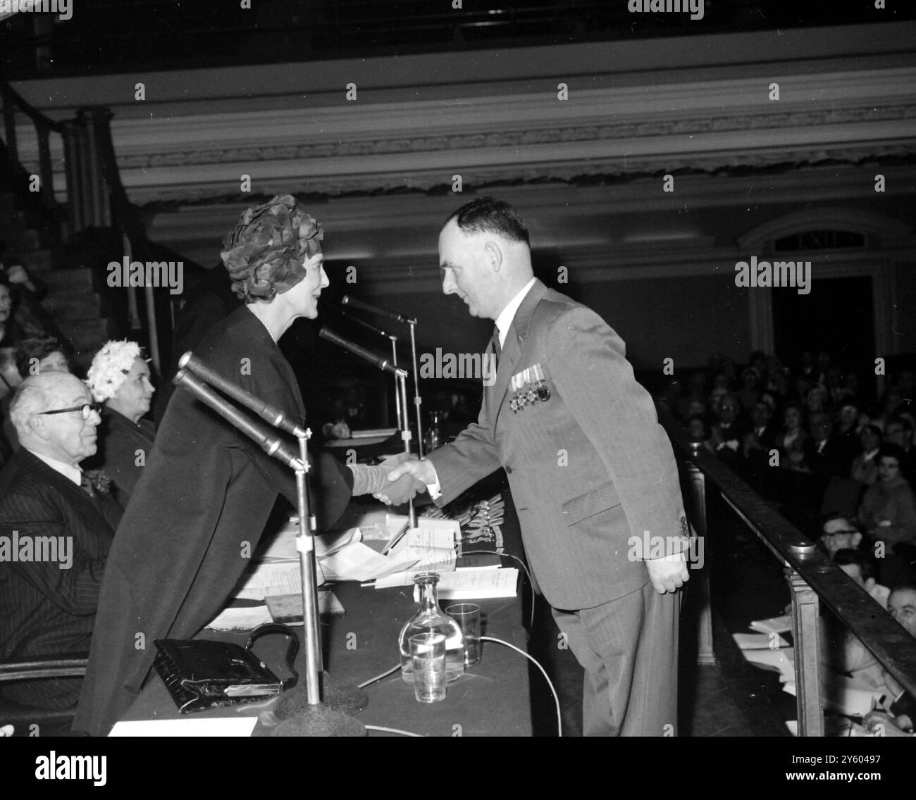 DUCHESS OF KENT PRESENTS A MEDAL TO SAM CUNNINGHAM AT LIFEBOAT NATIONAL ...