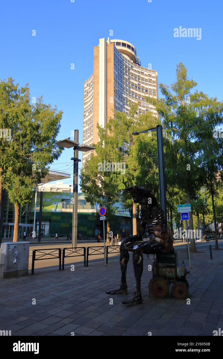 Mulhouse, Alsace in France - August 22 2024: The Europe Tower, Tour de ...