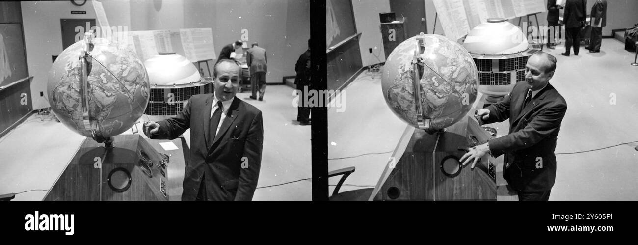 KERCHNER RICHA SATELLITE MODEL / 28 FEBRUARY 1961 Stock Photo - Alamy
