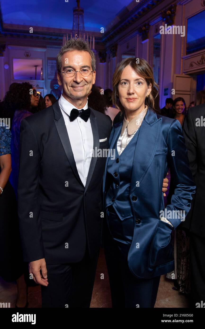 Italy. 22nd Sep, 2024. Federico Marchetti, Kerry Olsen Milan Fashion ...