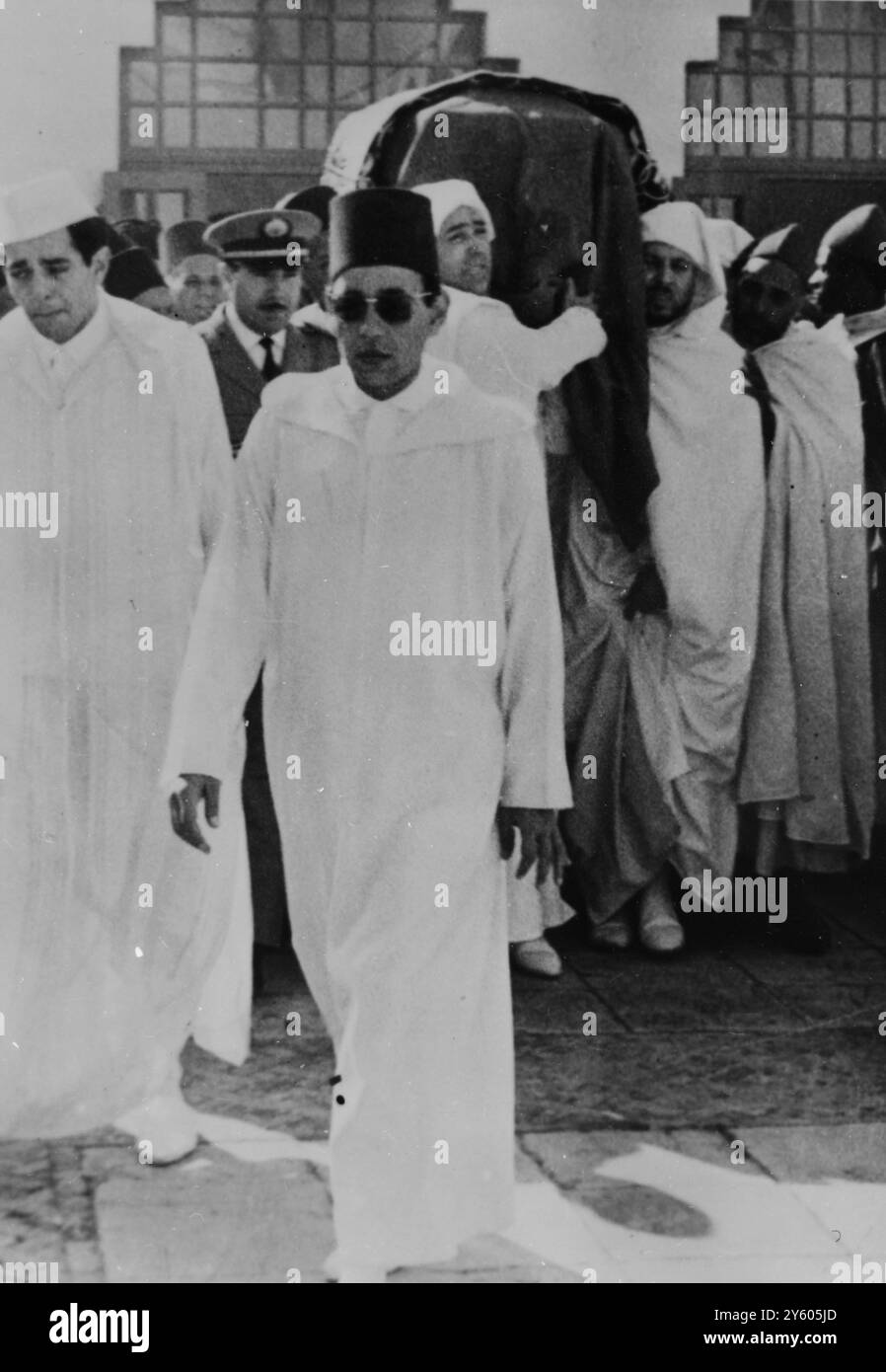 FUNERALS KING MOHAMMED V KING HASSEN AND PRINCE ABDULLAH 28 FEBRUARY ...
