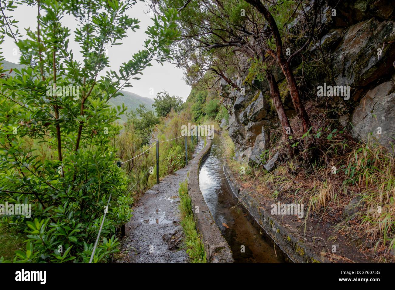 The 25 Fontes levada in Calheta in Rabaçal with cascade and fountain ...