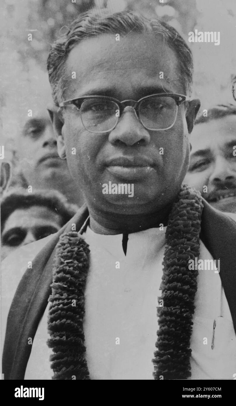 CHARLES PERCIVAL DE SILVA - HEAD OF SRI LANKA FREEDOM PARTY 14 FEBRUARY ...