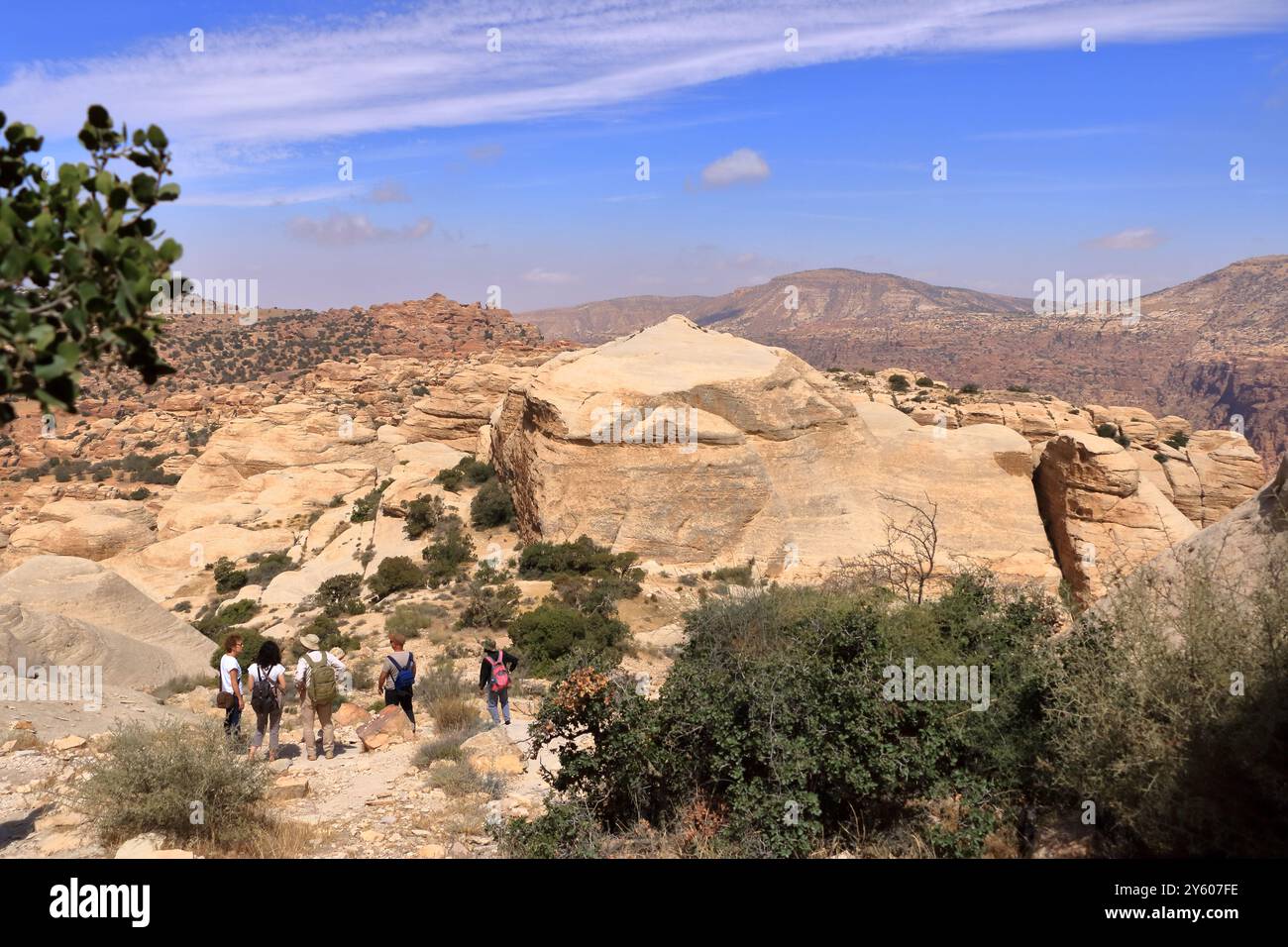 Dana Biosphere Nature Reserve in Jordan - May 12 2024: People are ...
