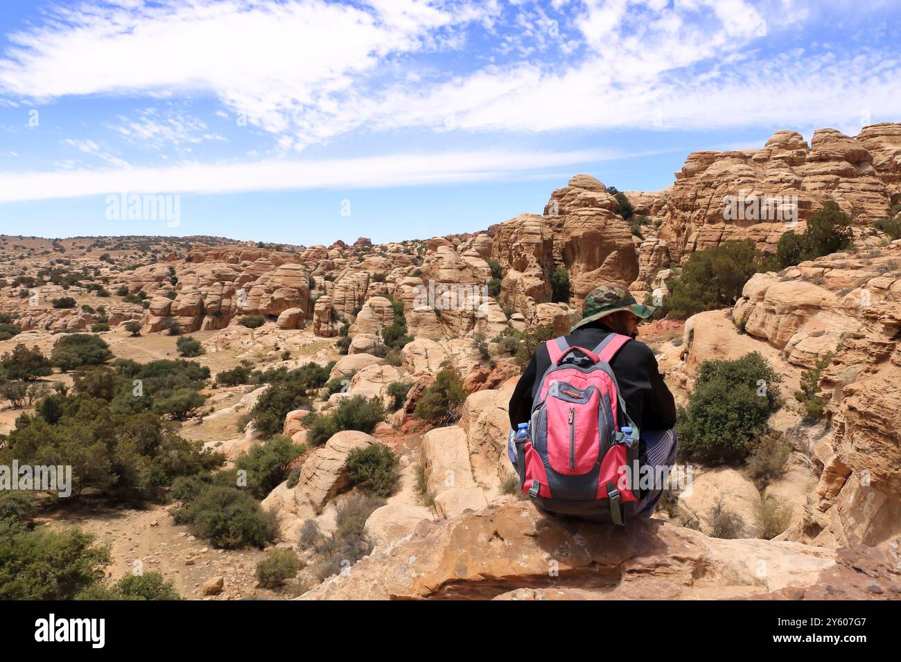Dana Biosphere Nature Reserve in Jordan - May 12 2024: People are ...