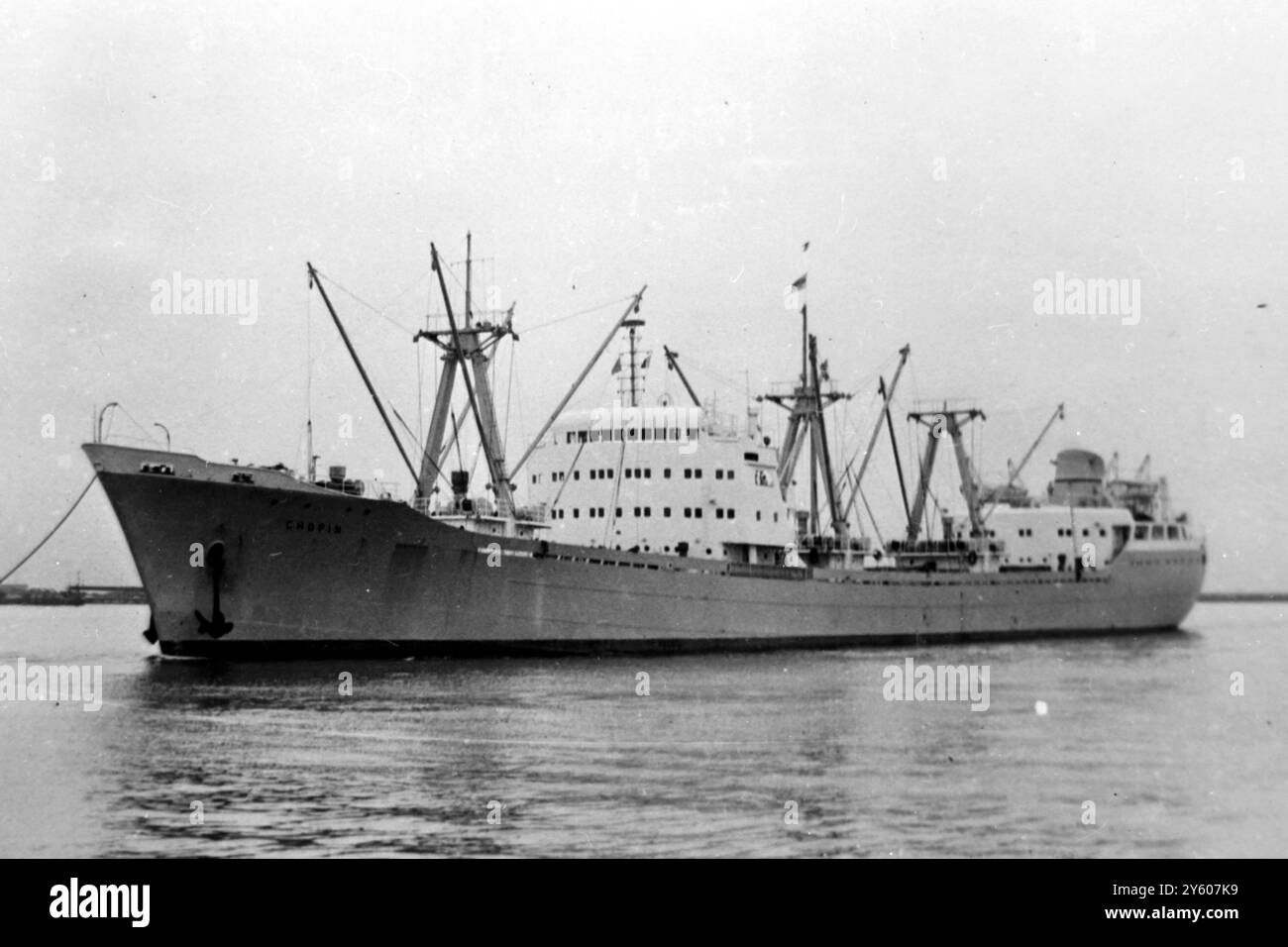 POLISH SHIP CHOPIN 14 FEBRUARY 1961 Stock Photo - Alamy