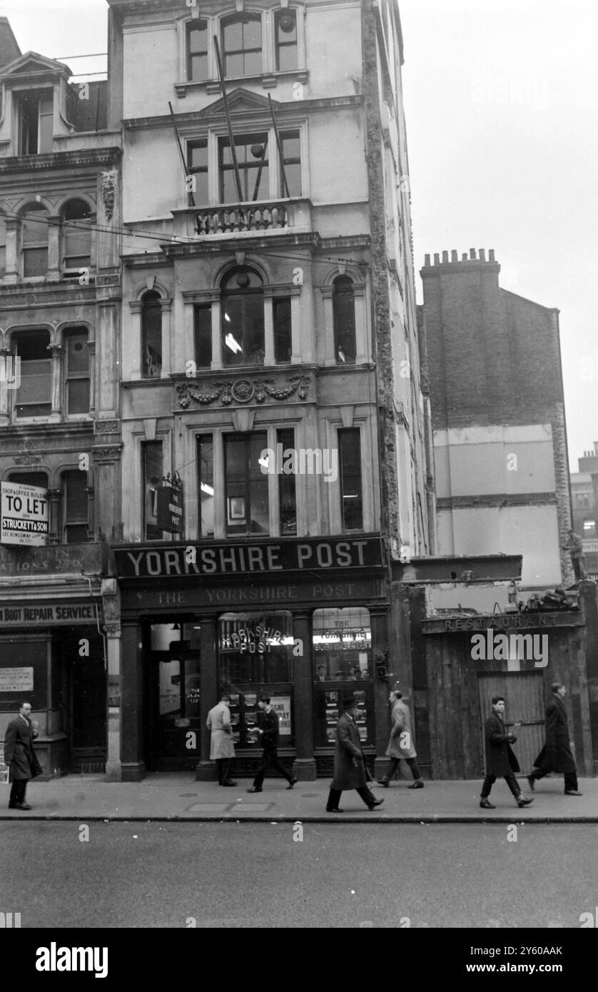 SPECIAL YORKSHIRE POST BUILDING VIEW 25 JANUARY 1961 Stock Photo - Alamy