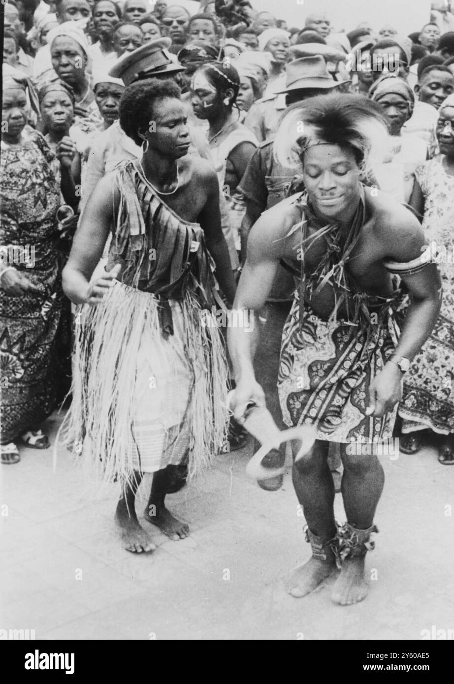 TRIBES MEMBERS OF BANGALA TRIBE LEOPOLDVILLE, CONGO 24 JANUARY 1961 ...