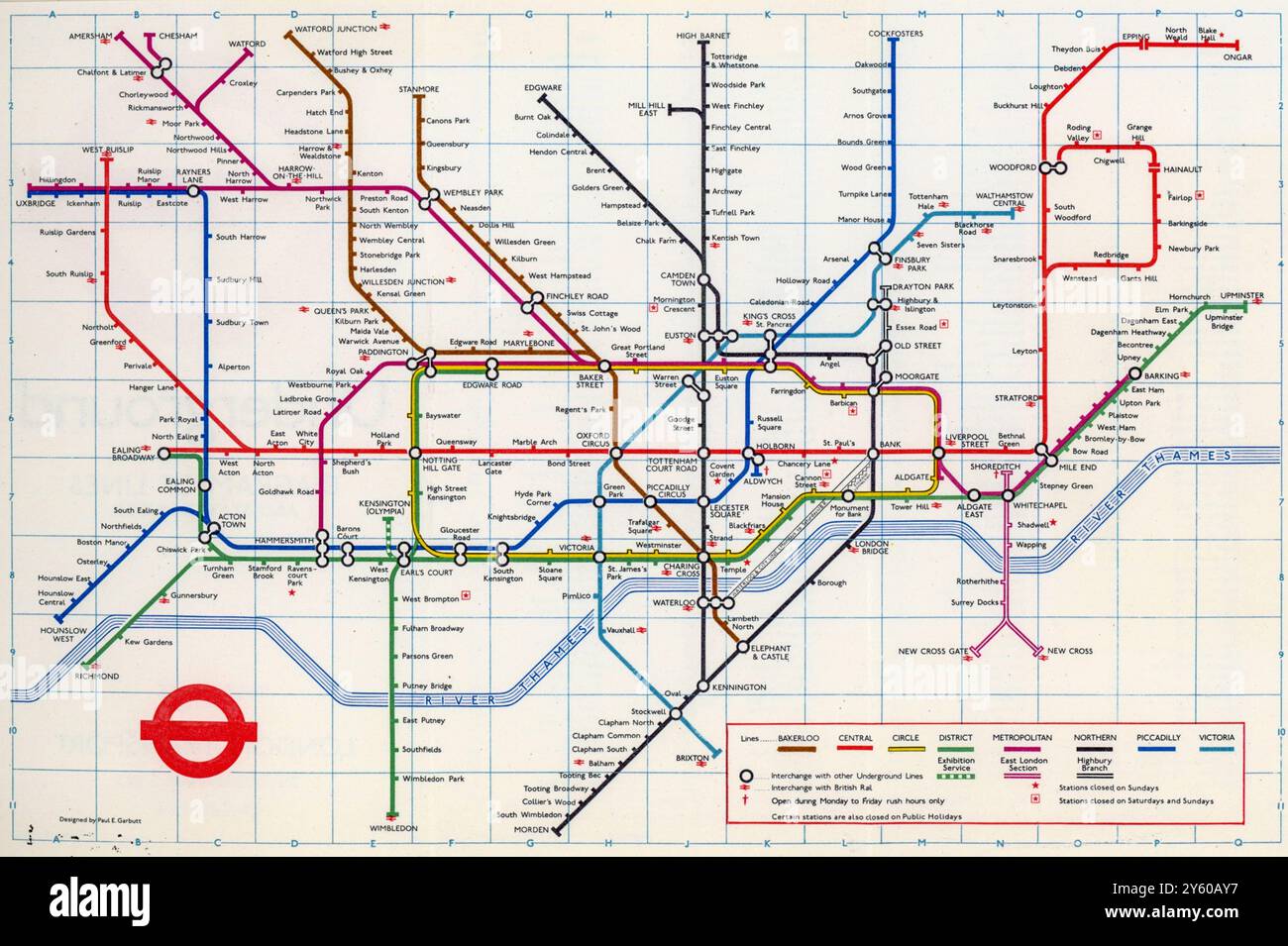 1970s underground map hi-res stock photography and images - Alamy