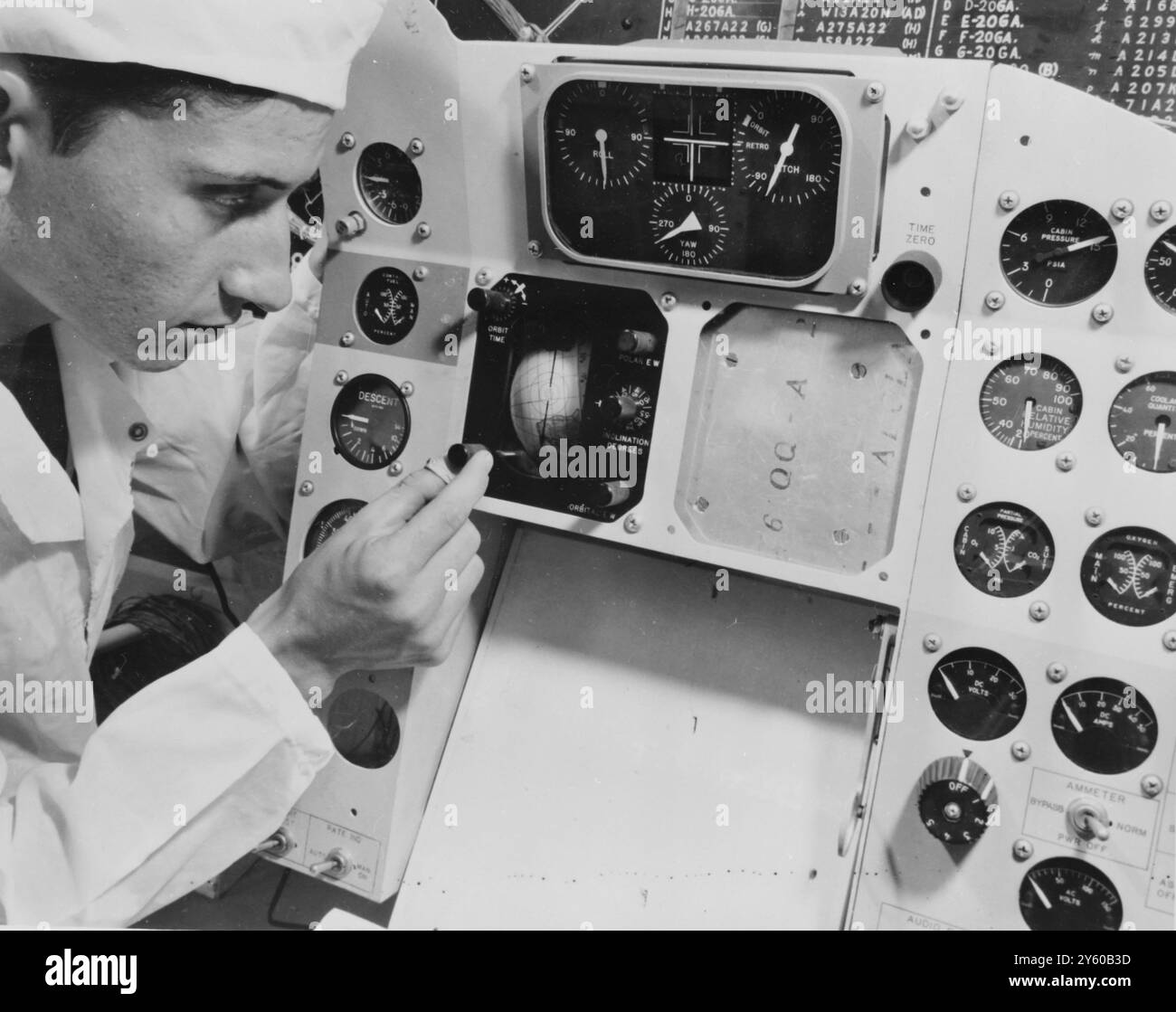 GUIDED MISSILE AND ROCKETS MERCURY PROJECT INSTRUMENT PANEL 20 JANUARY ...