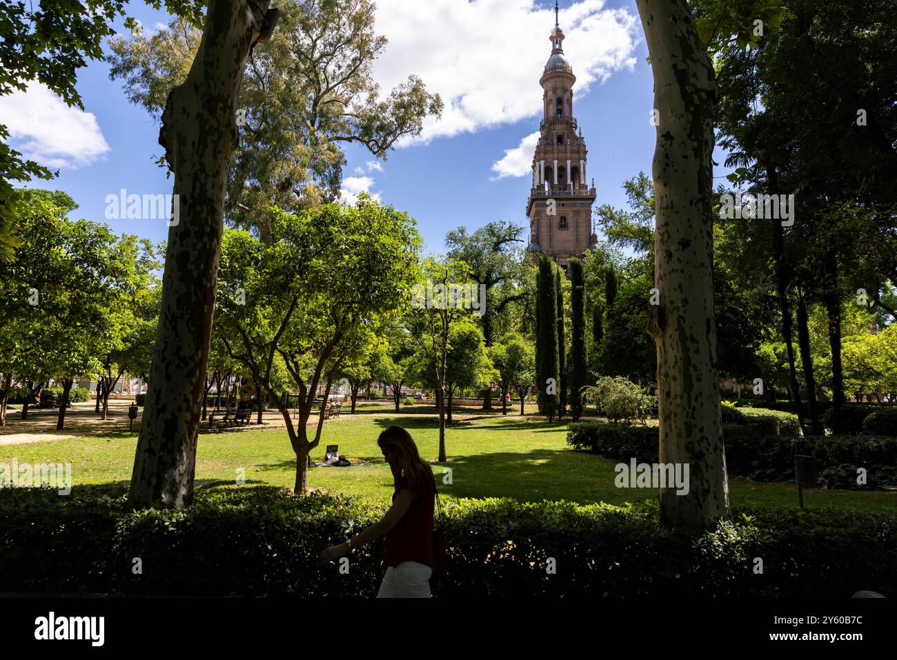 Park Maria Luisa is an urban respite in Seville, Spain Stock Photo - Alamy