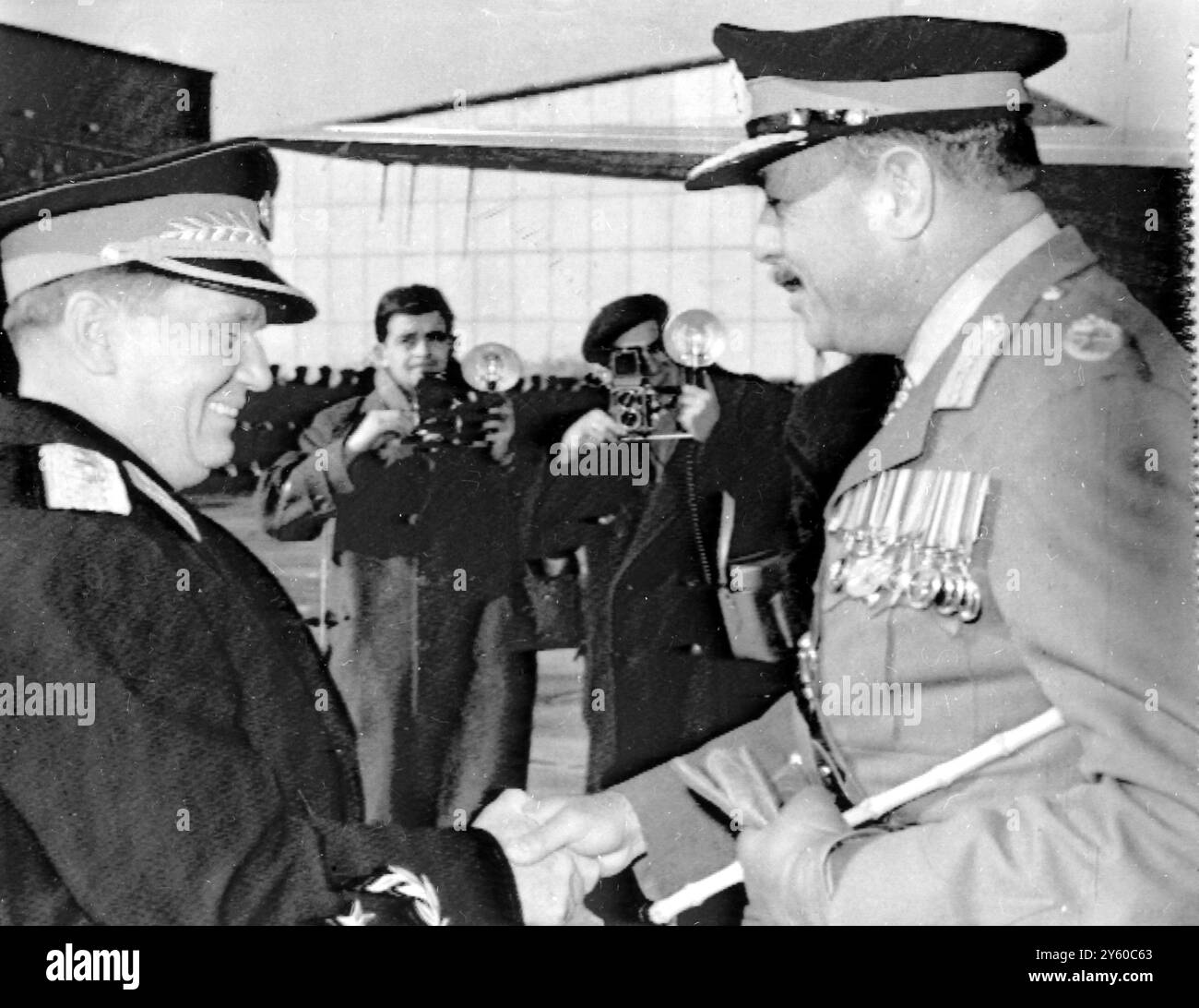 PRESIDENT AYUB KHAN WITH PRESIDENT TITO OF YUGOSLAVIA 13 JANUARY 1961 ...