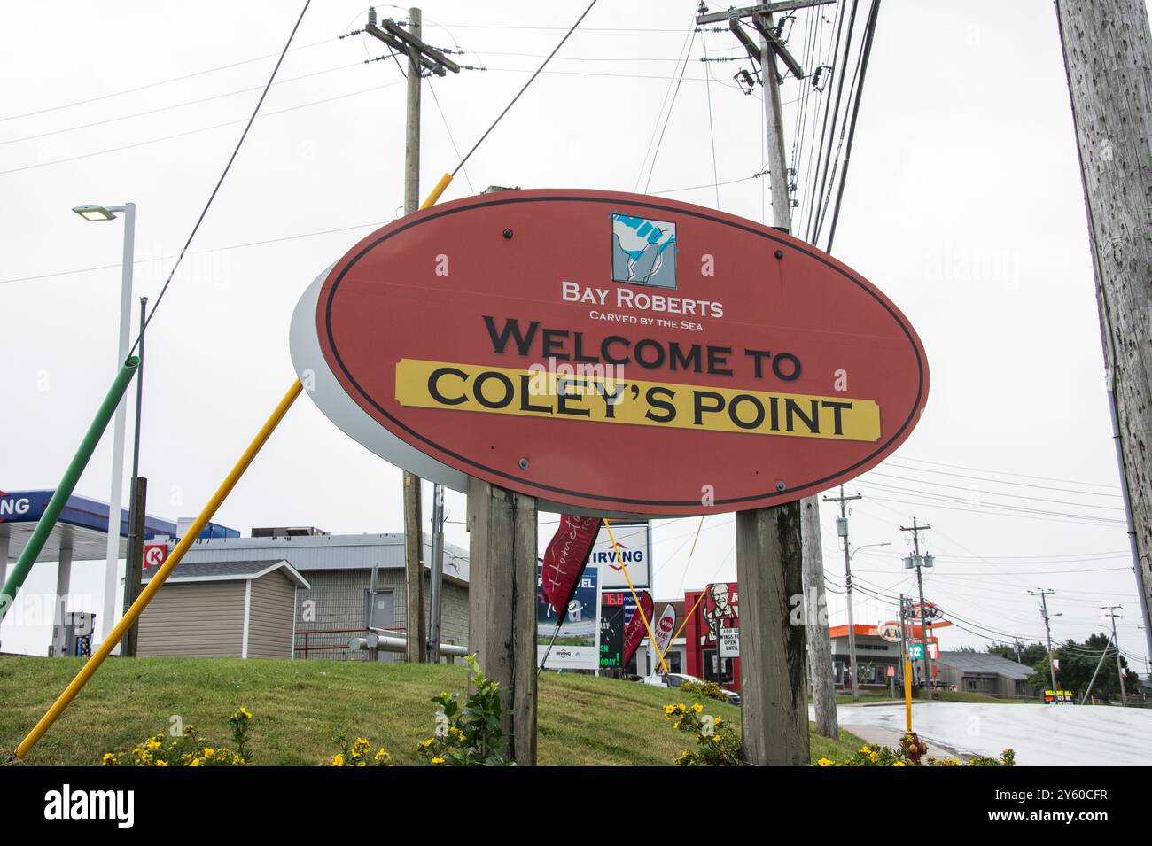 Welcome to Coley's Point sign on Conception Bay highway in Bay Roberts ...
