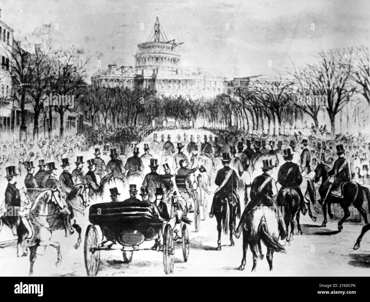 ABRAHAM LINCOLN PRESIDENT INAUGURATION / 11 JANUARY 1961 Stock Photo ...