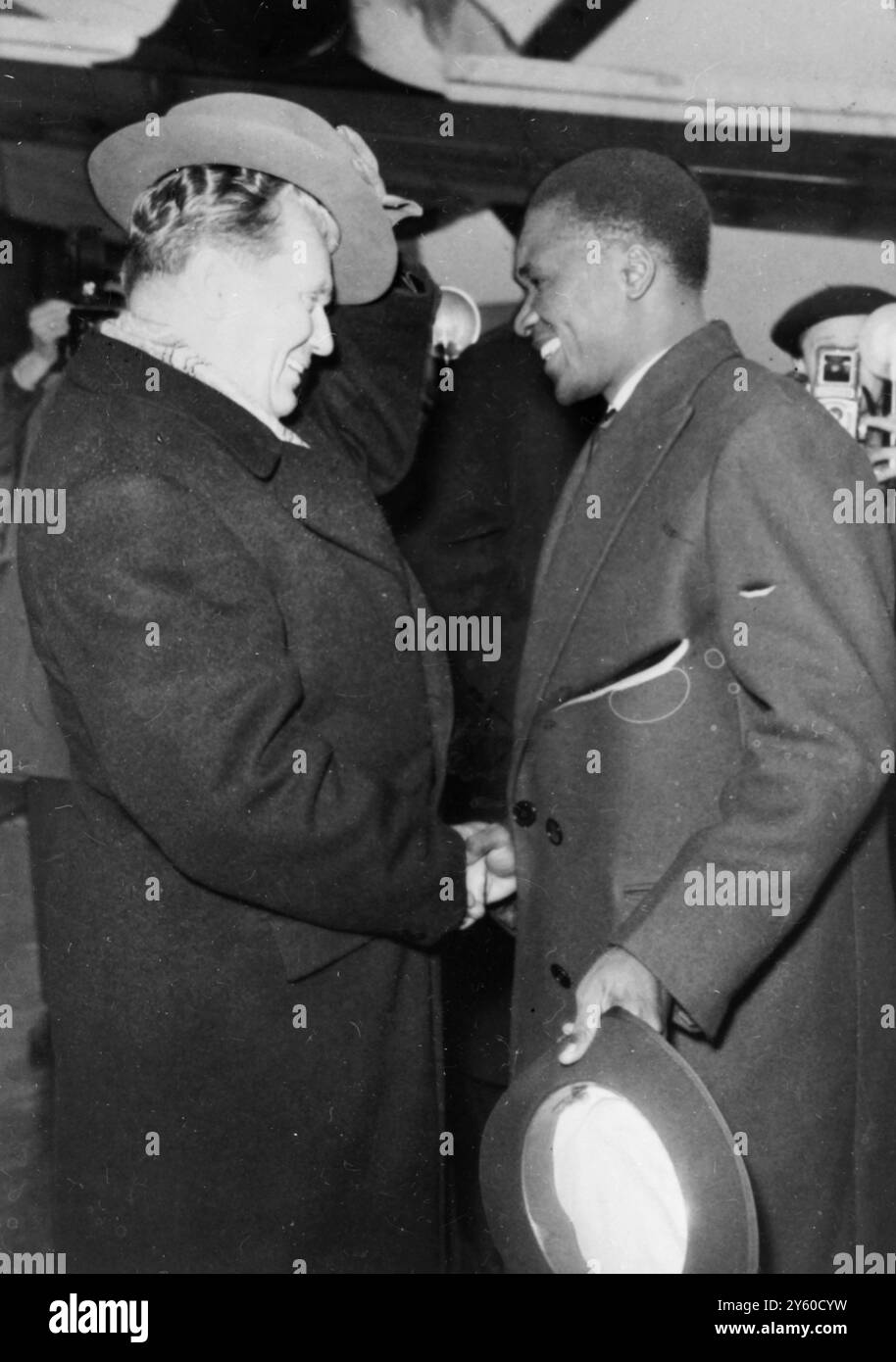 PRESIDENT TITO WITH SEKOU TOURE OF GUINEA/ 9 JANUARY 1961 Stock Photo ...