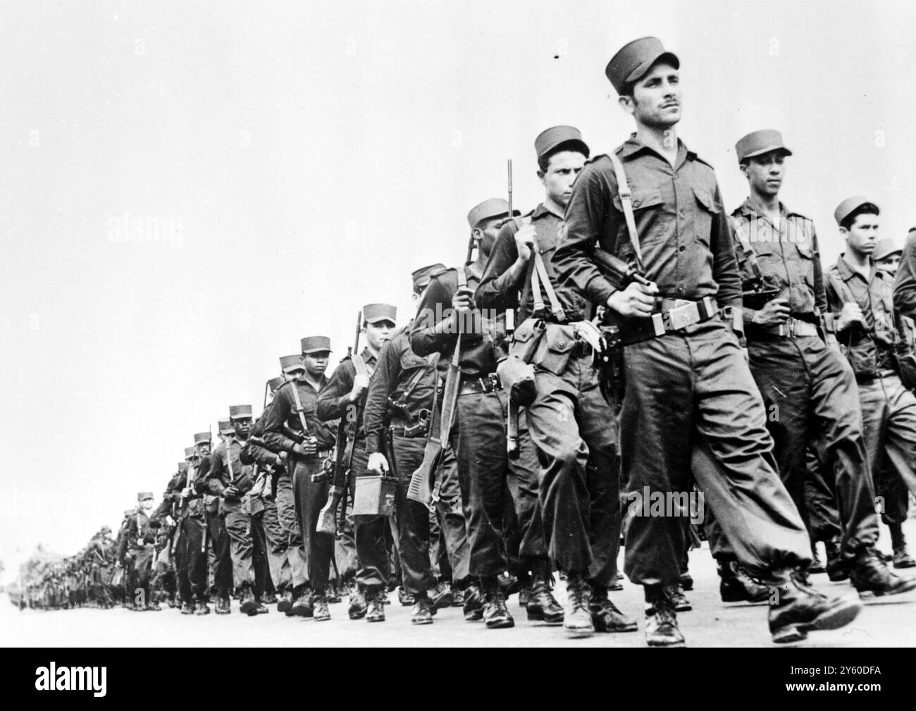 MILITARY PARADE - SOLDIERS IN MILITARY PARADE IN HAVANA , CUBA - 6 ...