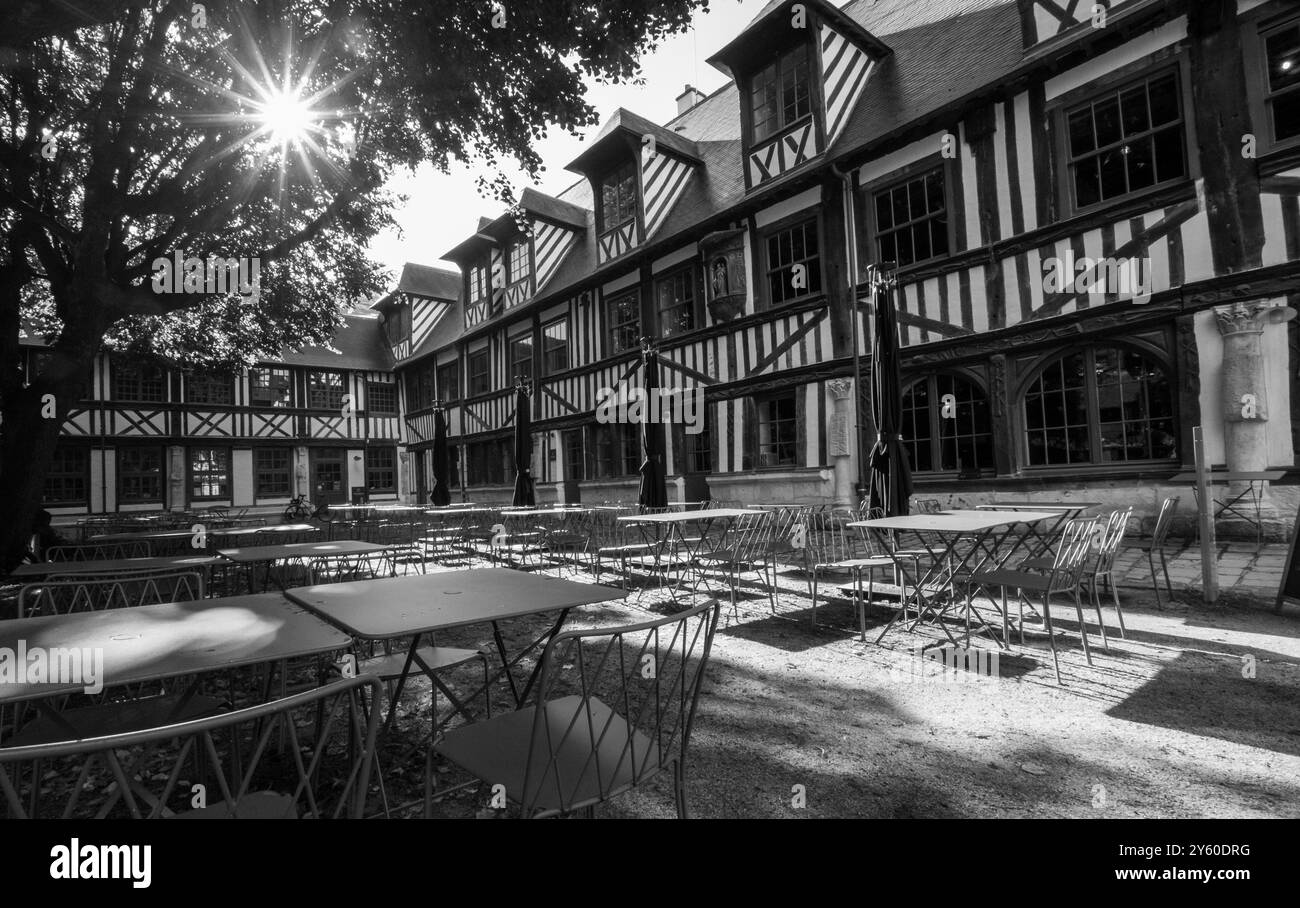 Aitre Saint-Maclou in Rouen centre, France. Medieval Charnel House ...