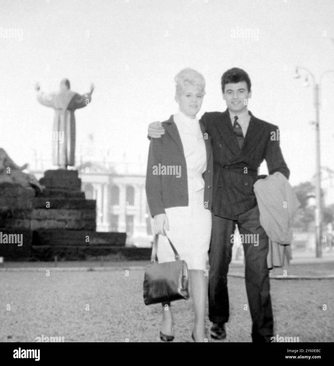 WHITE CAROLE TONY ROCK'N ROLL IDOL ROME / 1 JANUARY 1961 Stock Photo ...