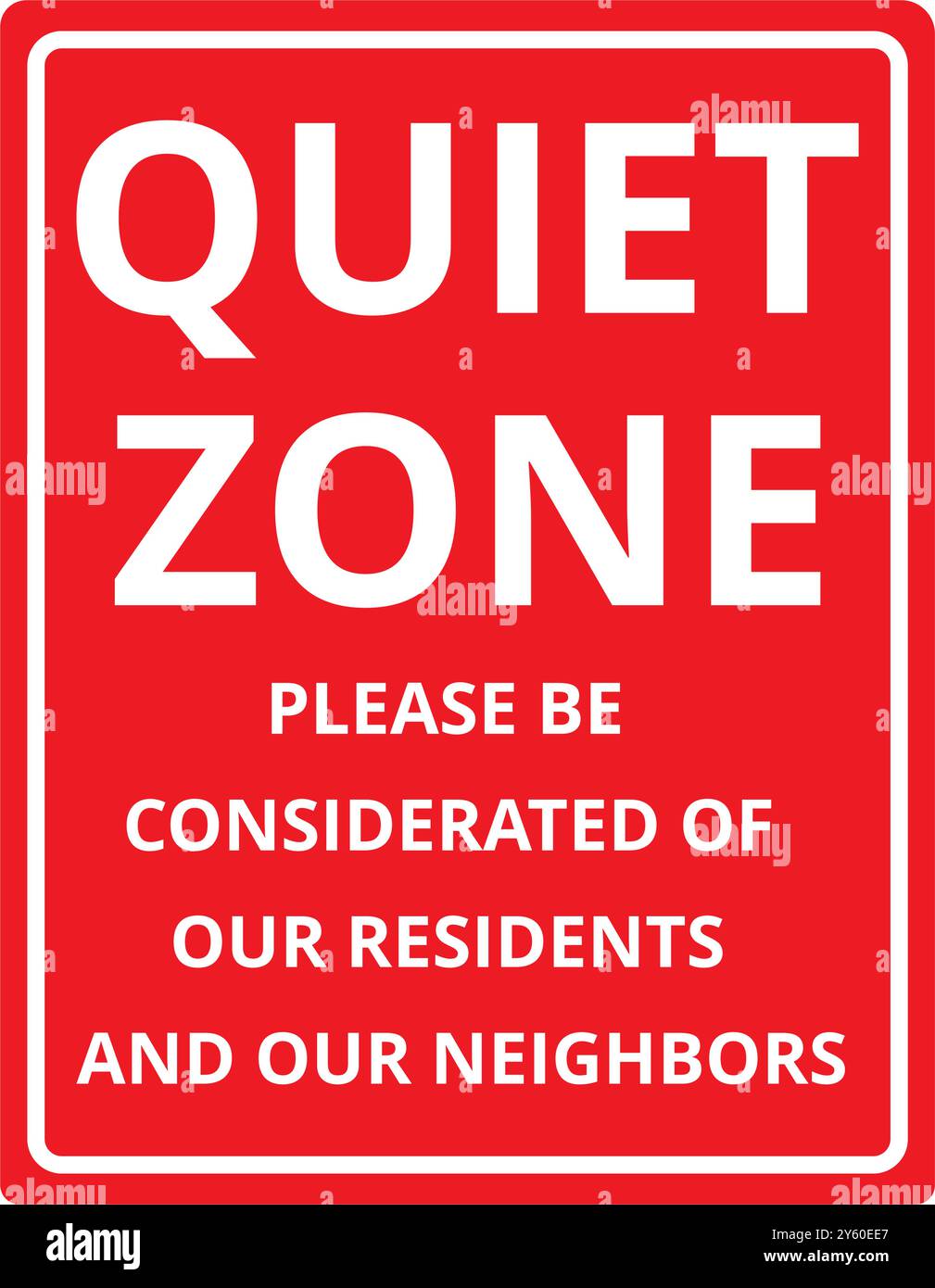 The quiet zone Stock Vector Images - Alamy