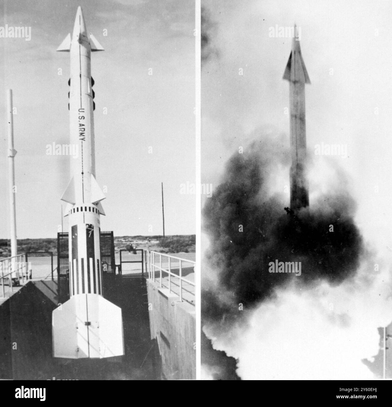 ANTI-MISSILE MISSILE NIKE ZEUS FIRED IN NEW MEXICO 30 DECEMBER 1960 ...