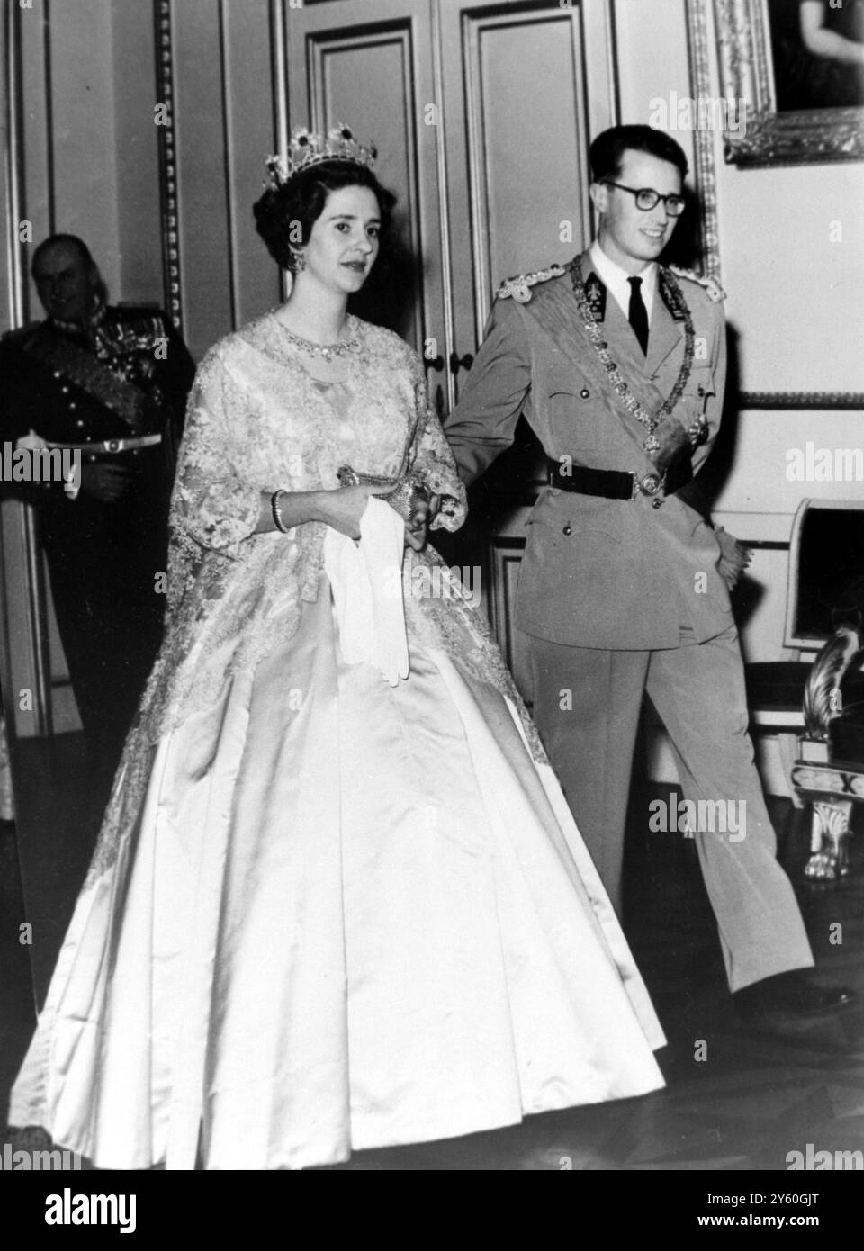 Queen fabiola wedding Black and White Stock Photos & Images - Alamy