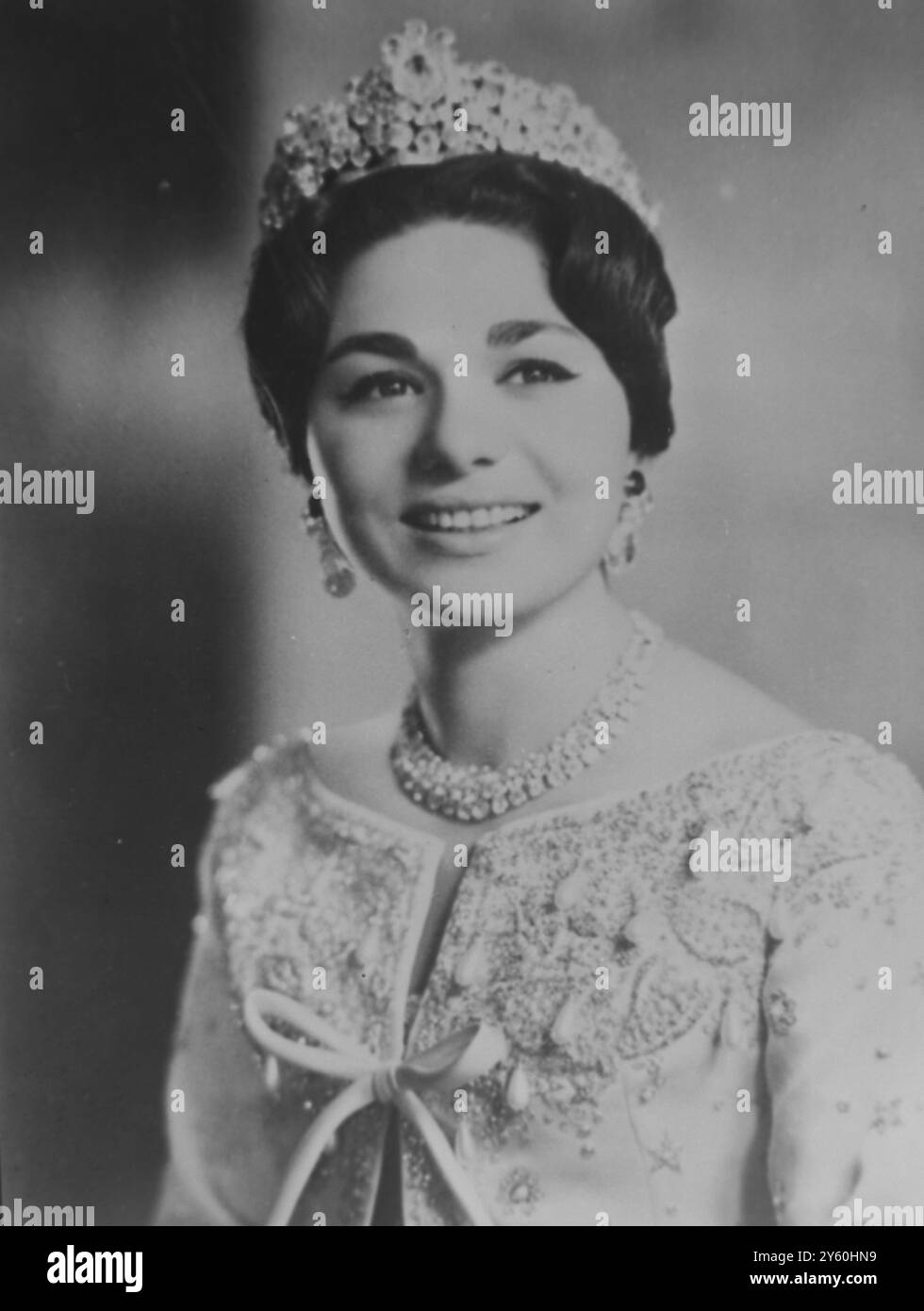 FARAH QUEEN STOCK PICTURE 8 DECEMBER 1960 Stock Photo - Alamy