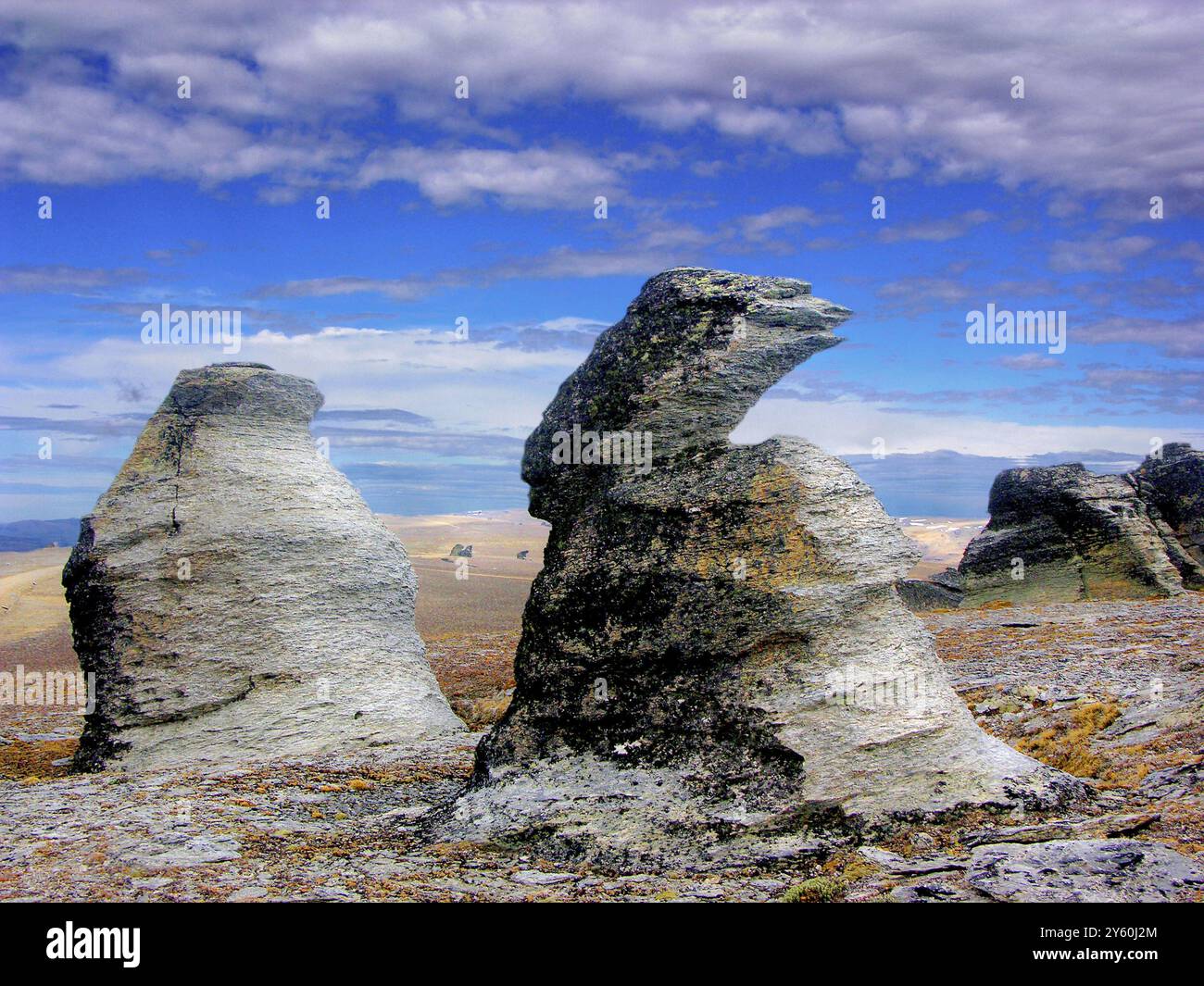 New Zealand, Obelisk Range, rock formation, Old men range, Otago, Abel ...