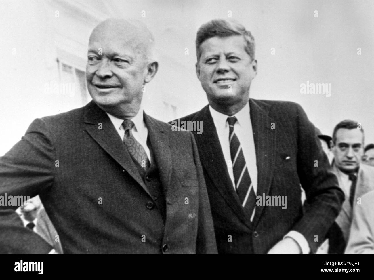 JOHN F KENNEDY EISENHOWER WHITE HOUSE / 6 DECEMBER 1960 Stock Photo - Alamy